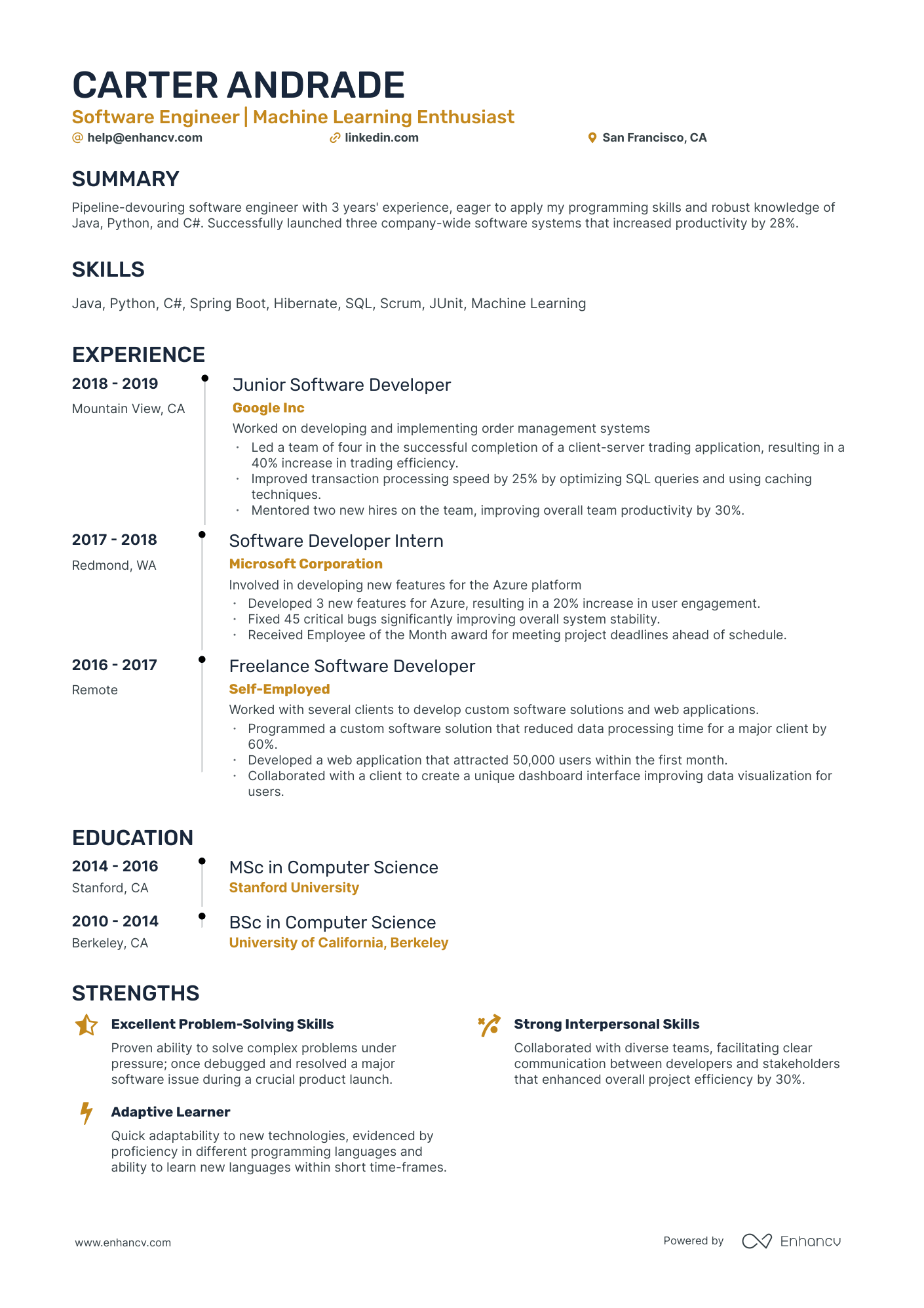 10 Software Engineer New Grad Resume Examples & Guide for 2026