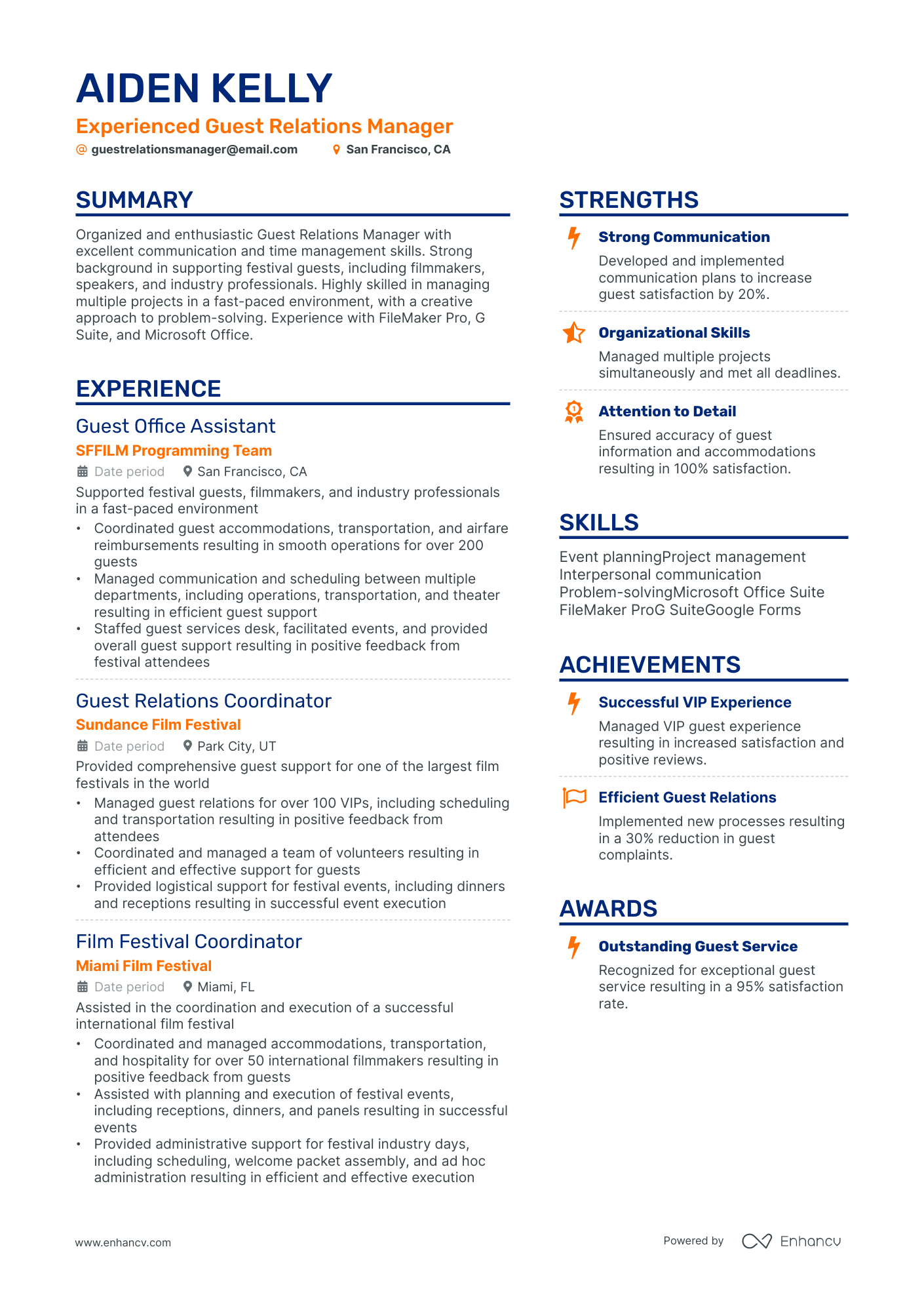 10 Hotel General Manager Resume Examples & Guide for 2024