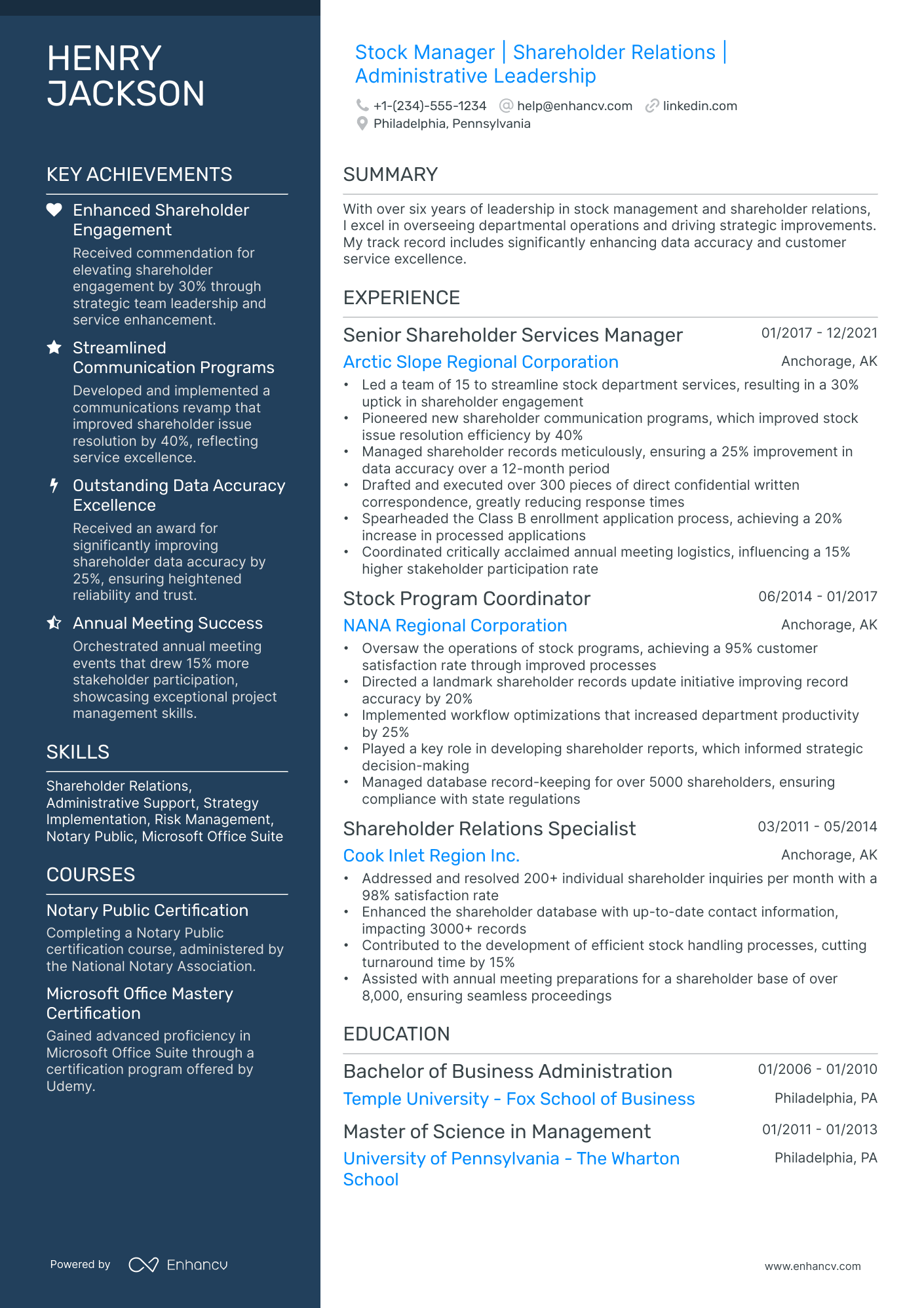 10 Stock Manager Resume Examples & Guide for 2025