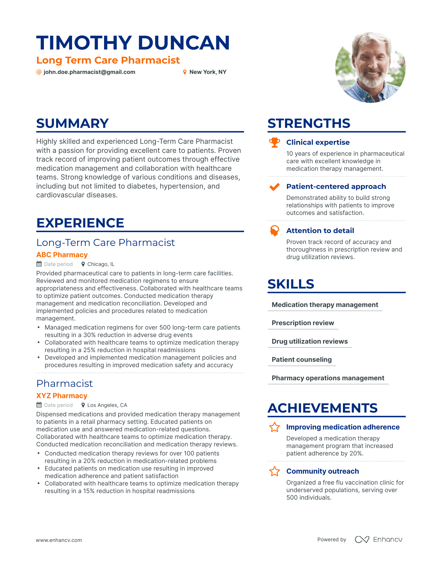 5 Long Term Care Pharmacist Resume Examples & Guide for 2023 5 Long Term Care Pharmacist Resume Examples & Guide for 2023
