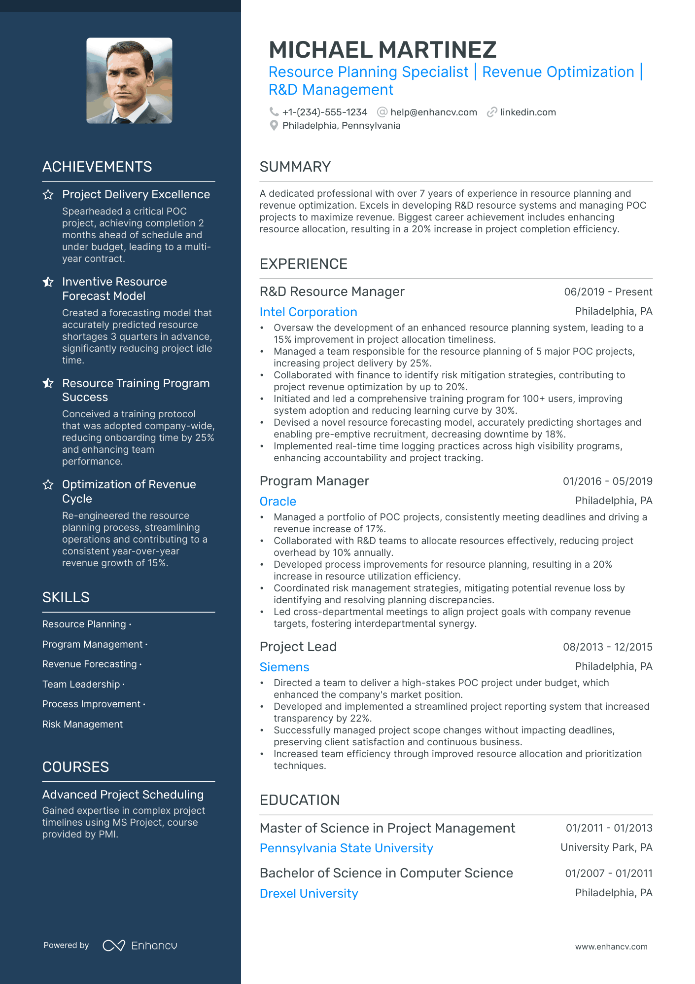 5 Principal Program Manager Resume Examples & Guide for 2024
