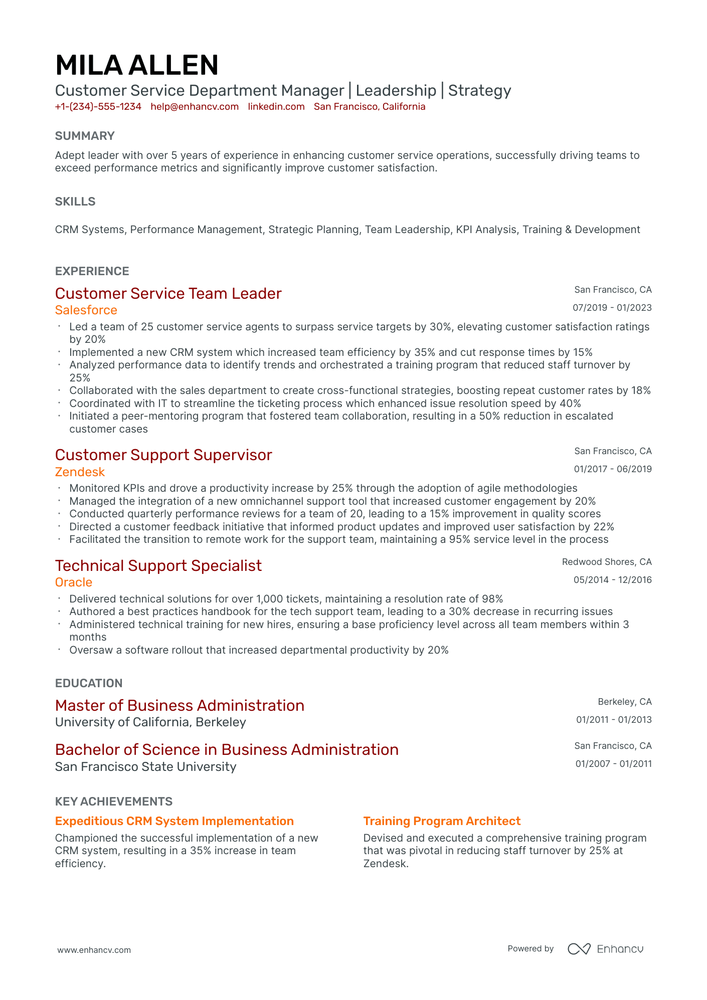 10 Department Manager Resume Examples, Templates & Guide for 2026