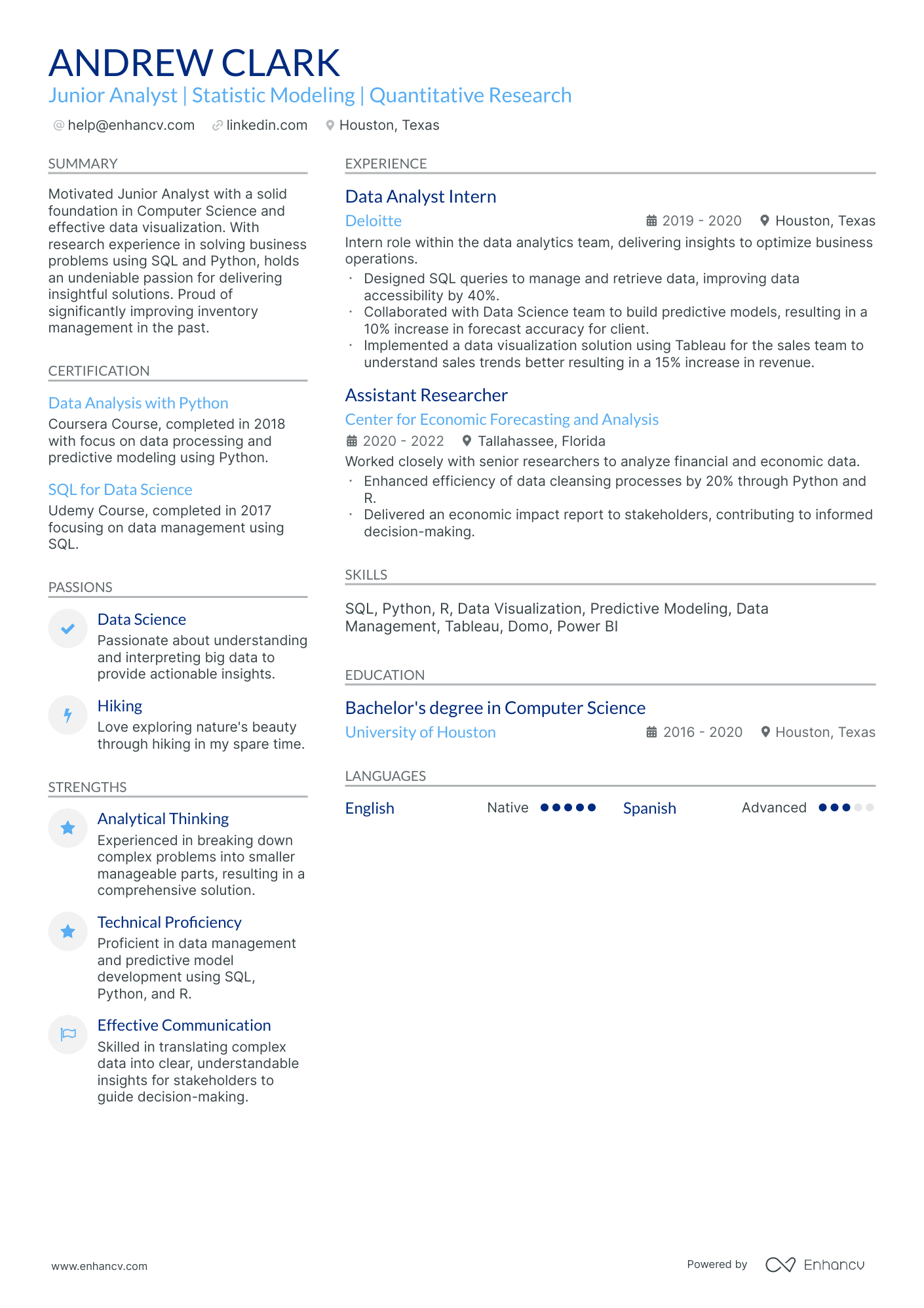 10 Junior Data Analyst Resume Examples & Guide for 2026