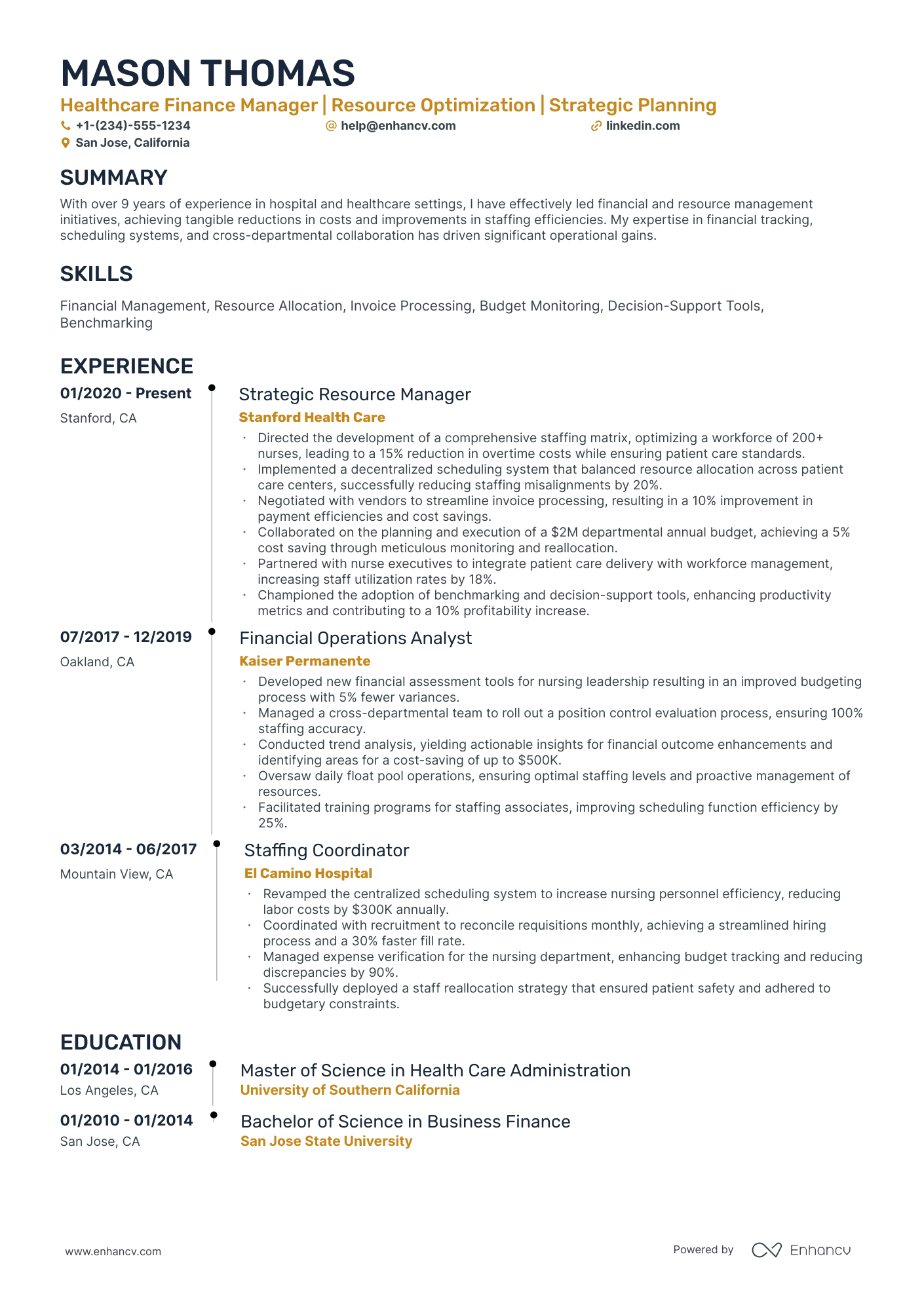 10 Staffing Manager Resume Examples & Guide for 2025