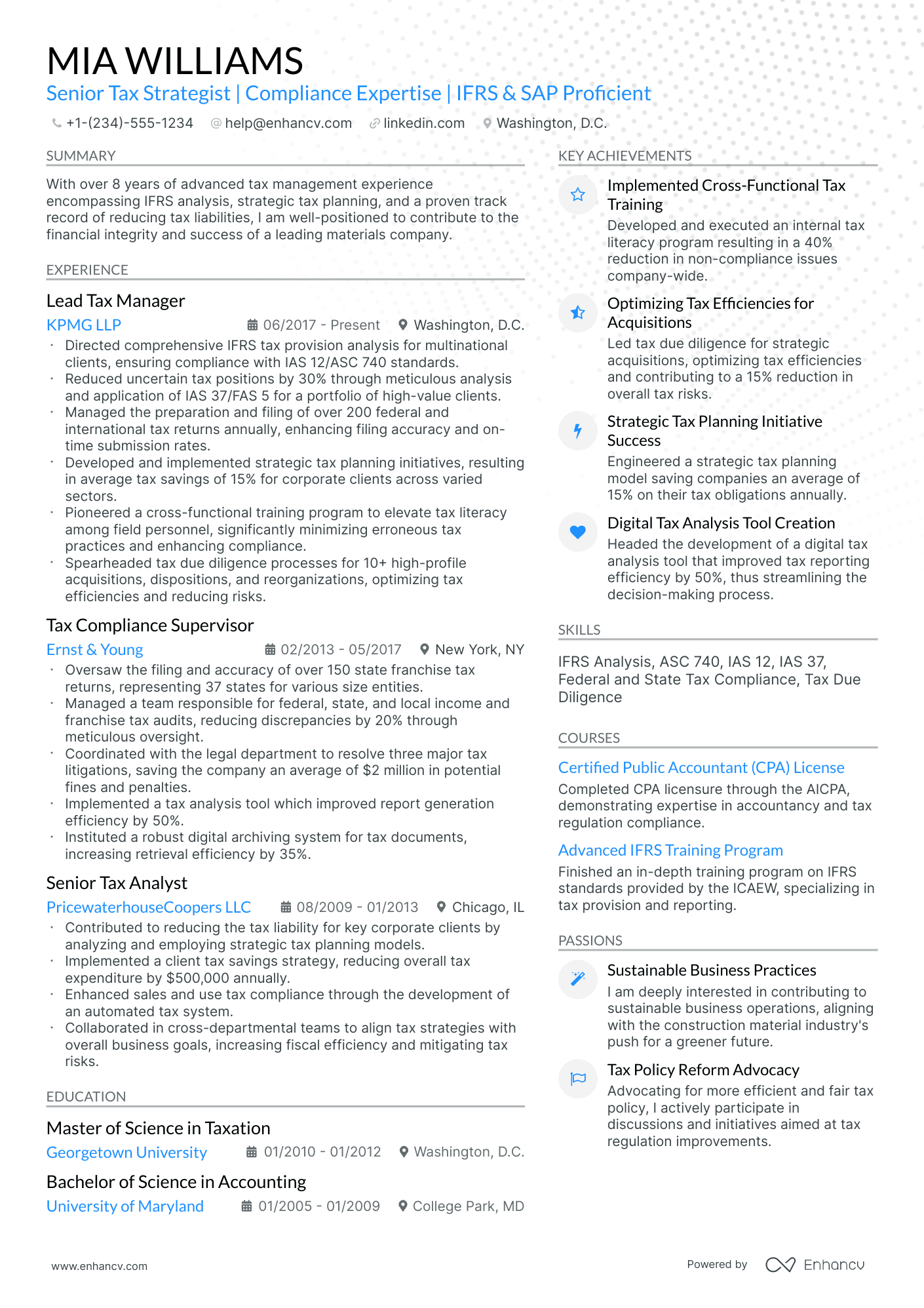 10 Tax Director Resume Examples & Guide for 2025