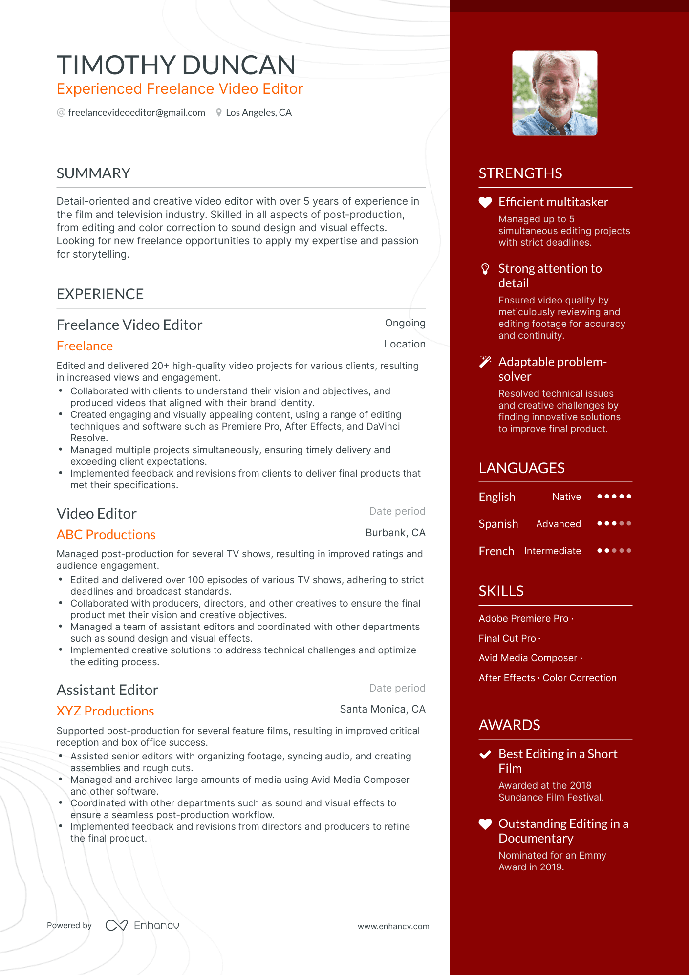 5 Freelance Editor Resume Examples & Guide for 2023
