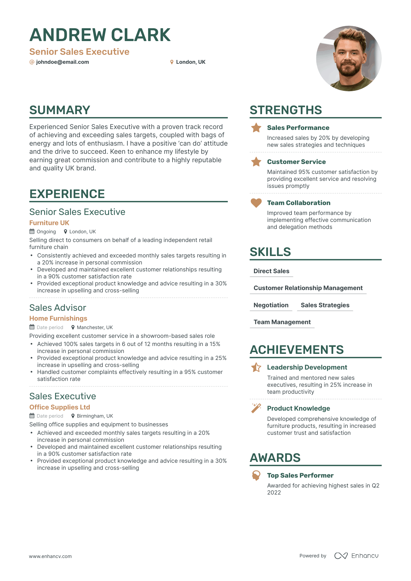 5 Senior Sales Executive Resume Examples & Guide for 2024