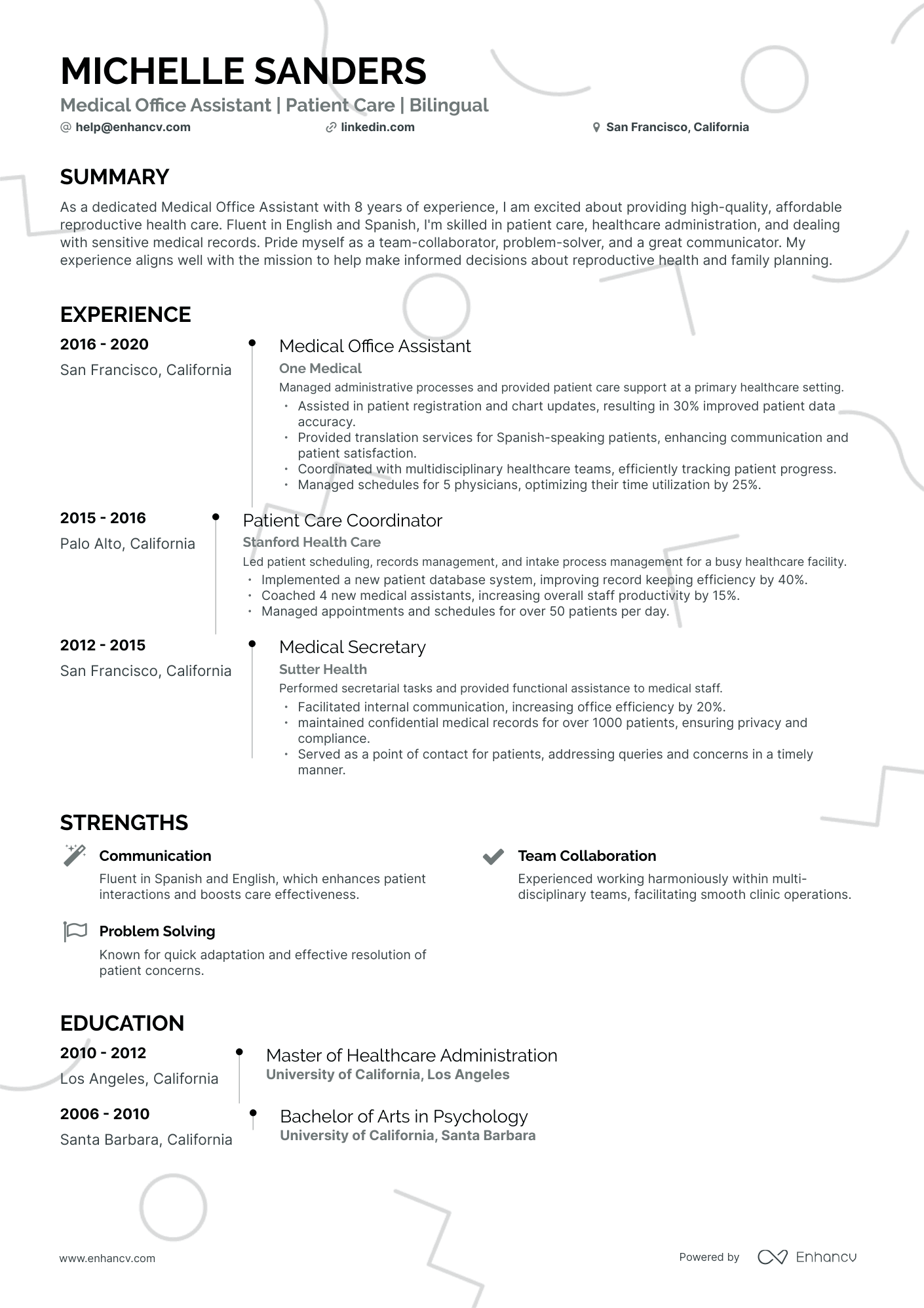 5 Medical Office Assistant Resume Examples & Guide for 2024