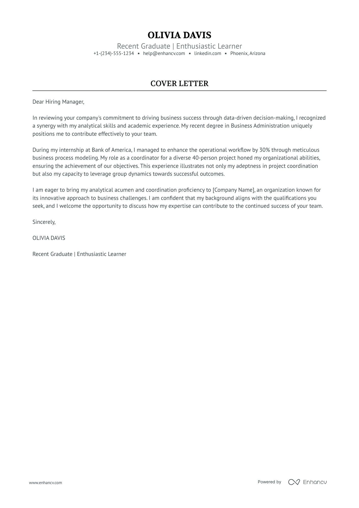 8 Professional College Cover Letter Examples and Template for 2026 ...