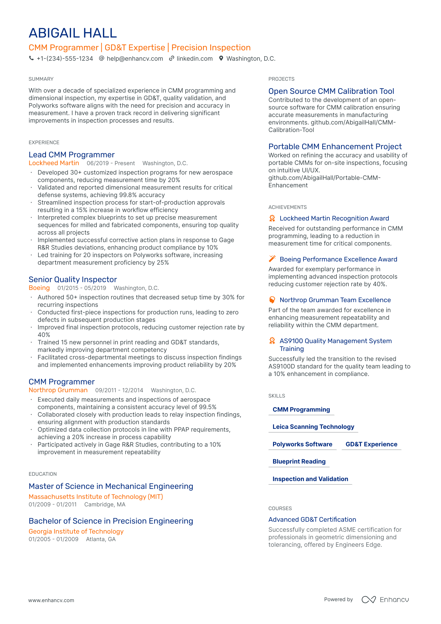 5 Cmm Programmer Resume Examples & Guide for 2024