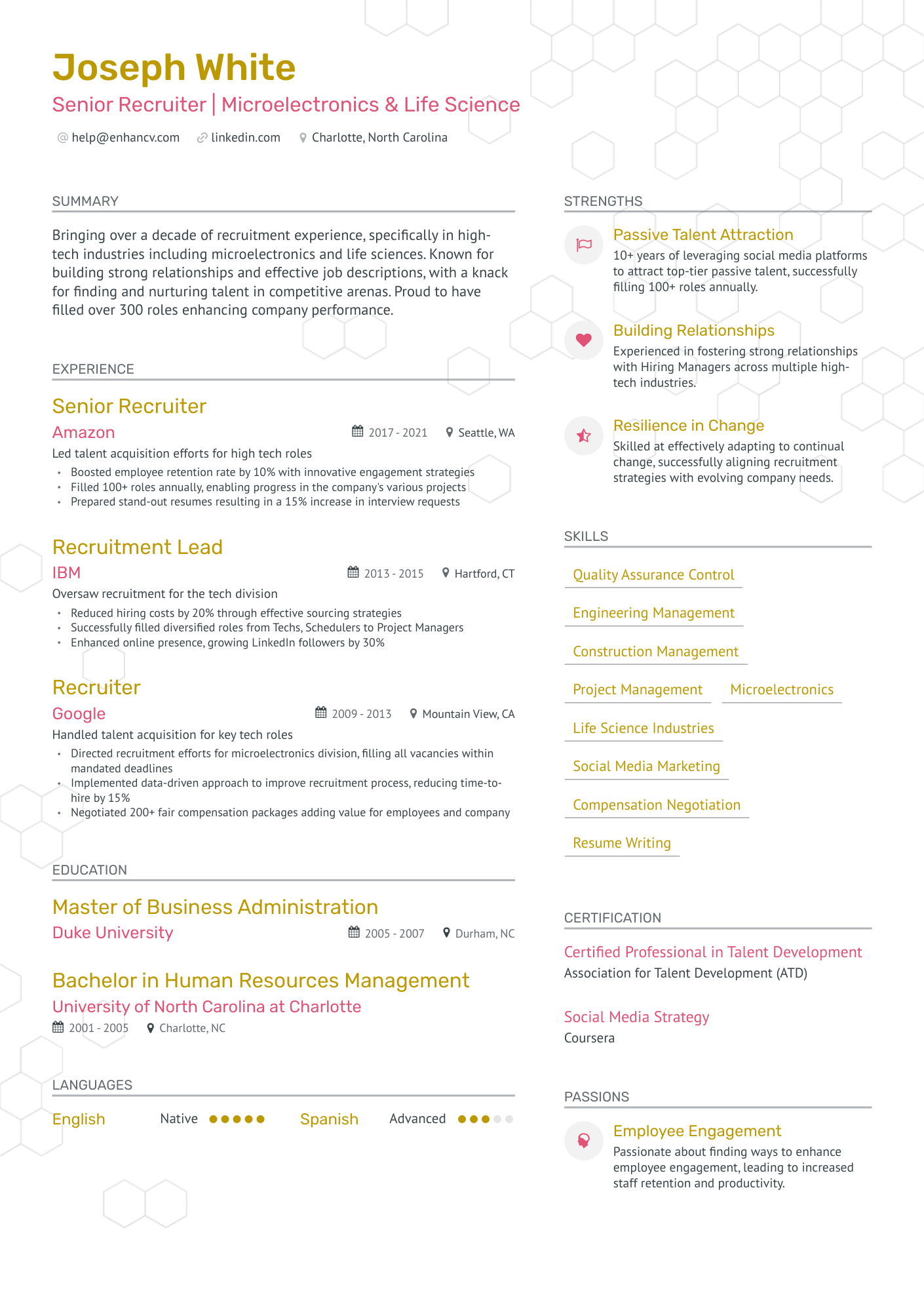 15 Recruiter Resume Examples & Guide for 2024