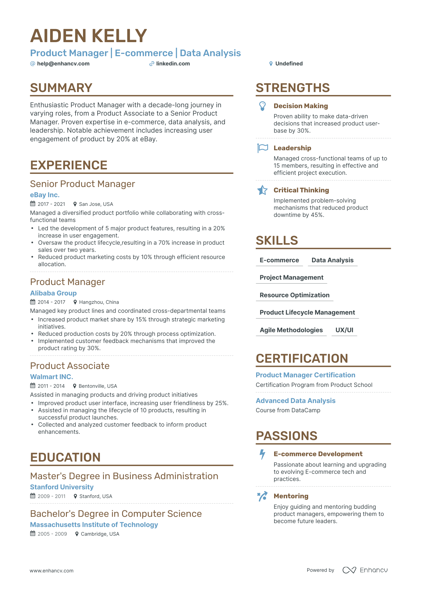 5 Amazon Product Manager Resume Examples & Guide for 2024