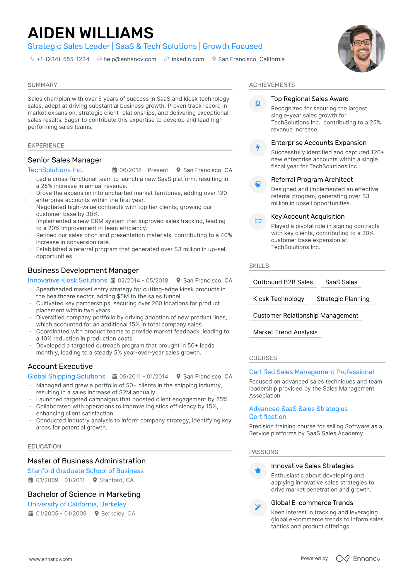 5 National Sales Manager Resume Examples & Guide for 2024
