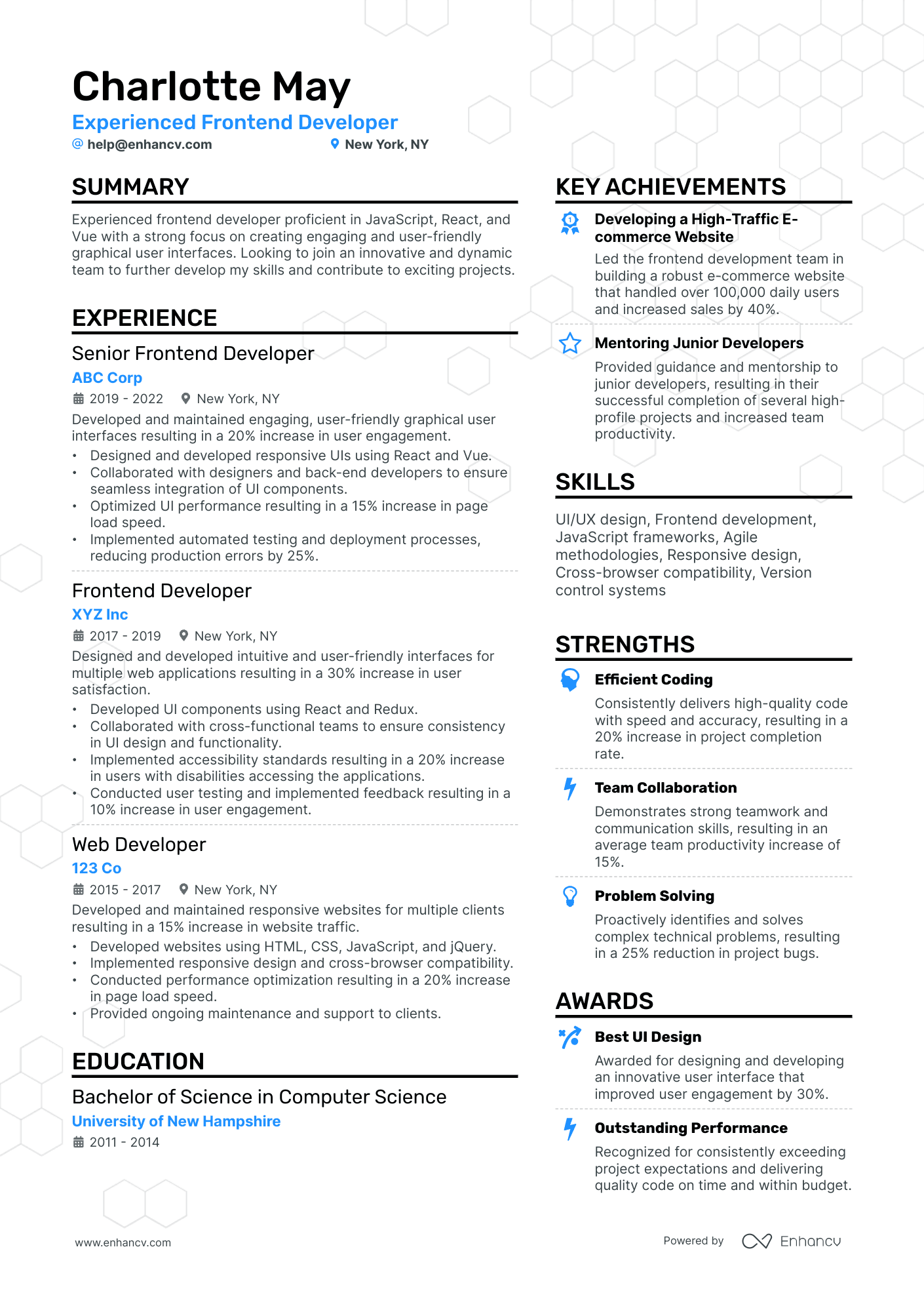 10 Javascript Developer Resume Examples & Guide for 2025