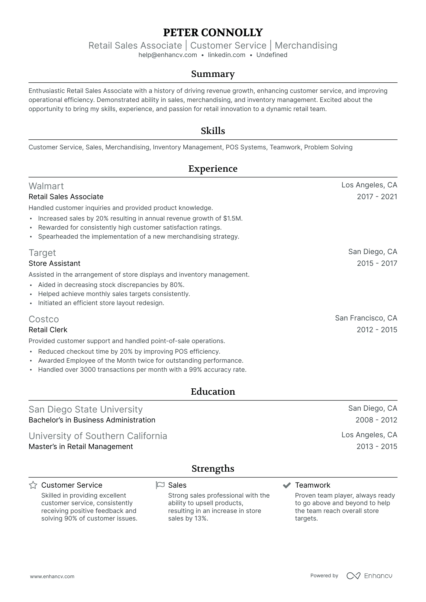 10 Retail Worker Resume Examples & Guide for 2026