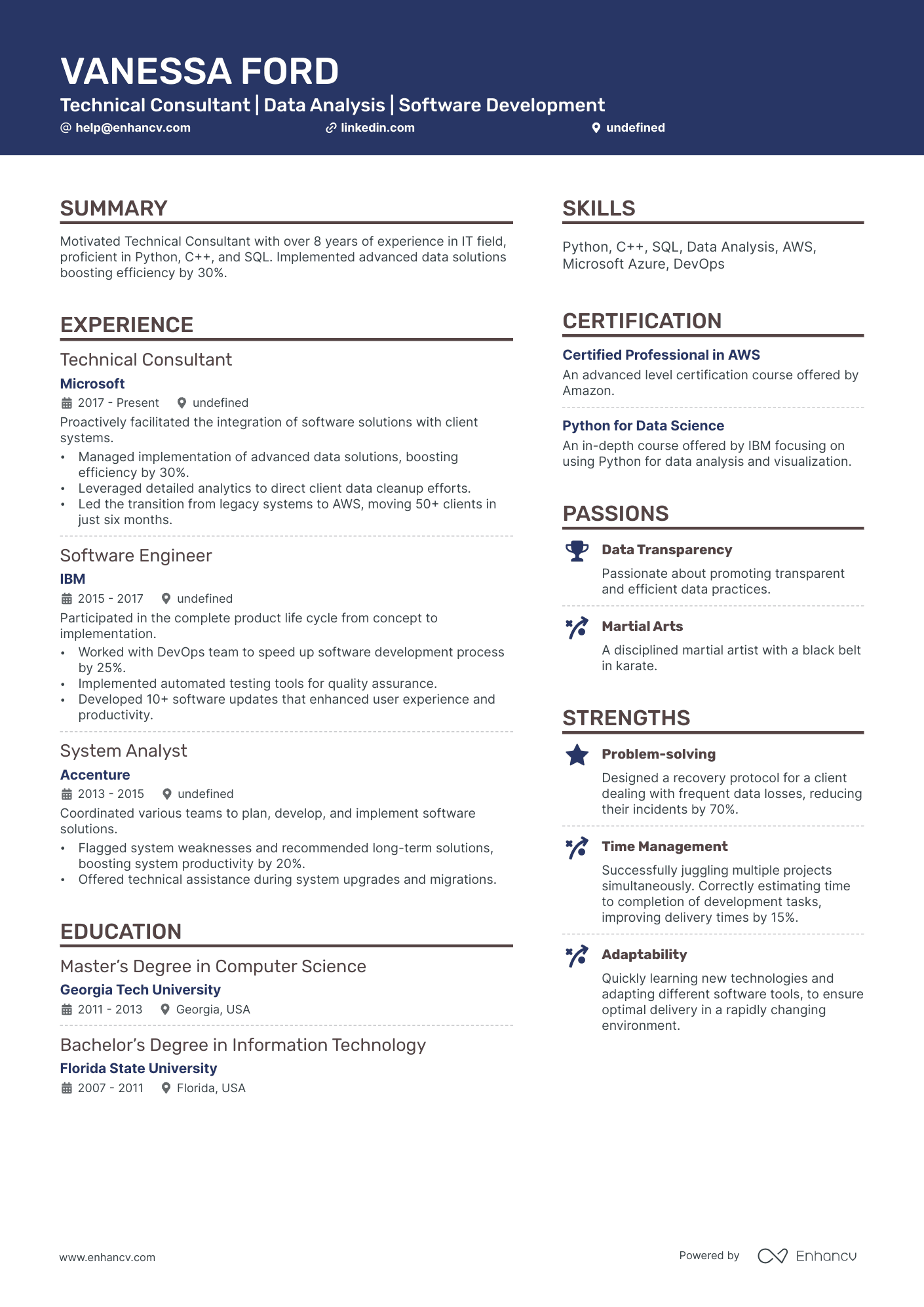 10 Technical Consultant Resume Examples, Templates & Guide for 2026
