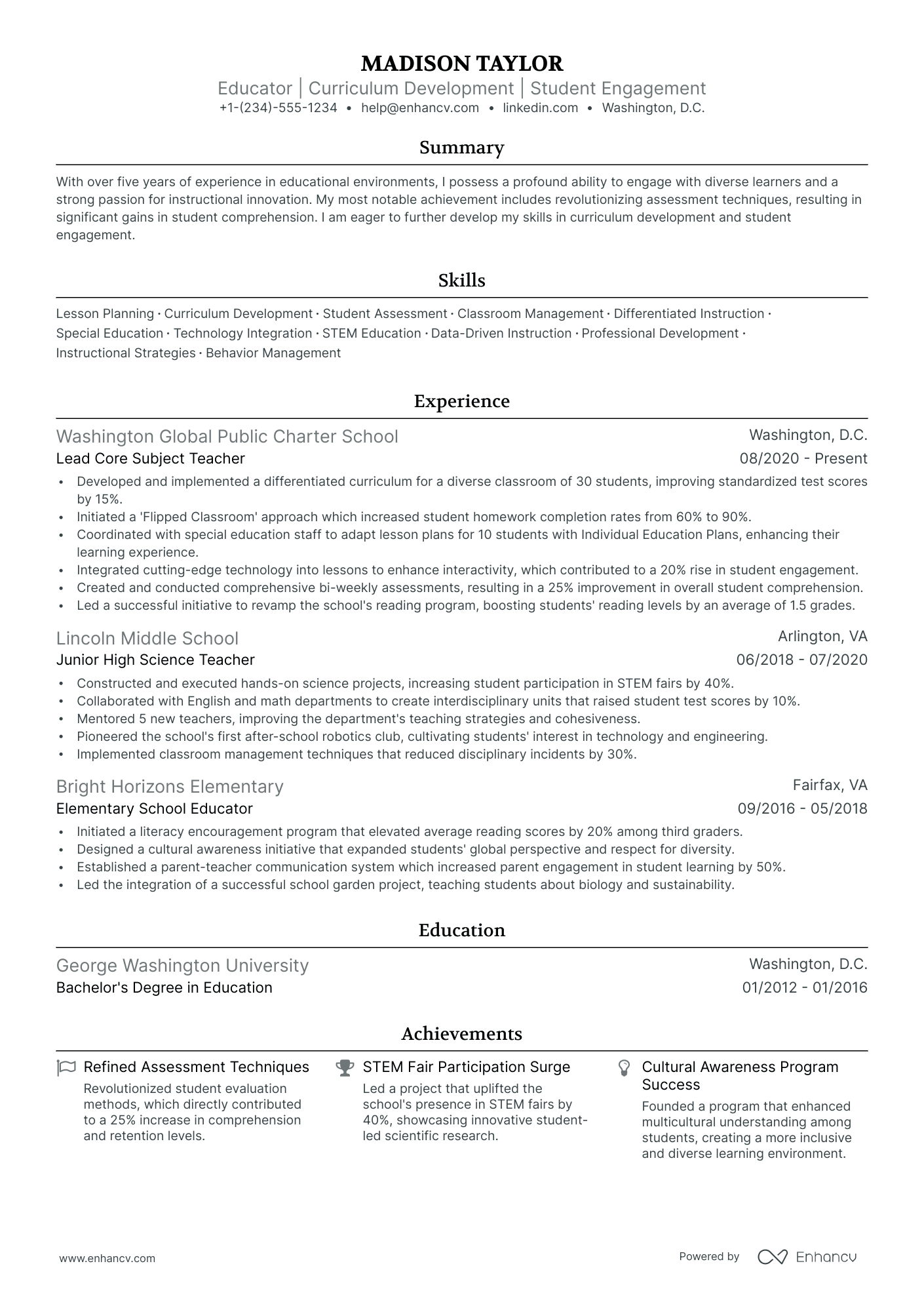 5 History Teacher Resume Examples & Guide for 2024