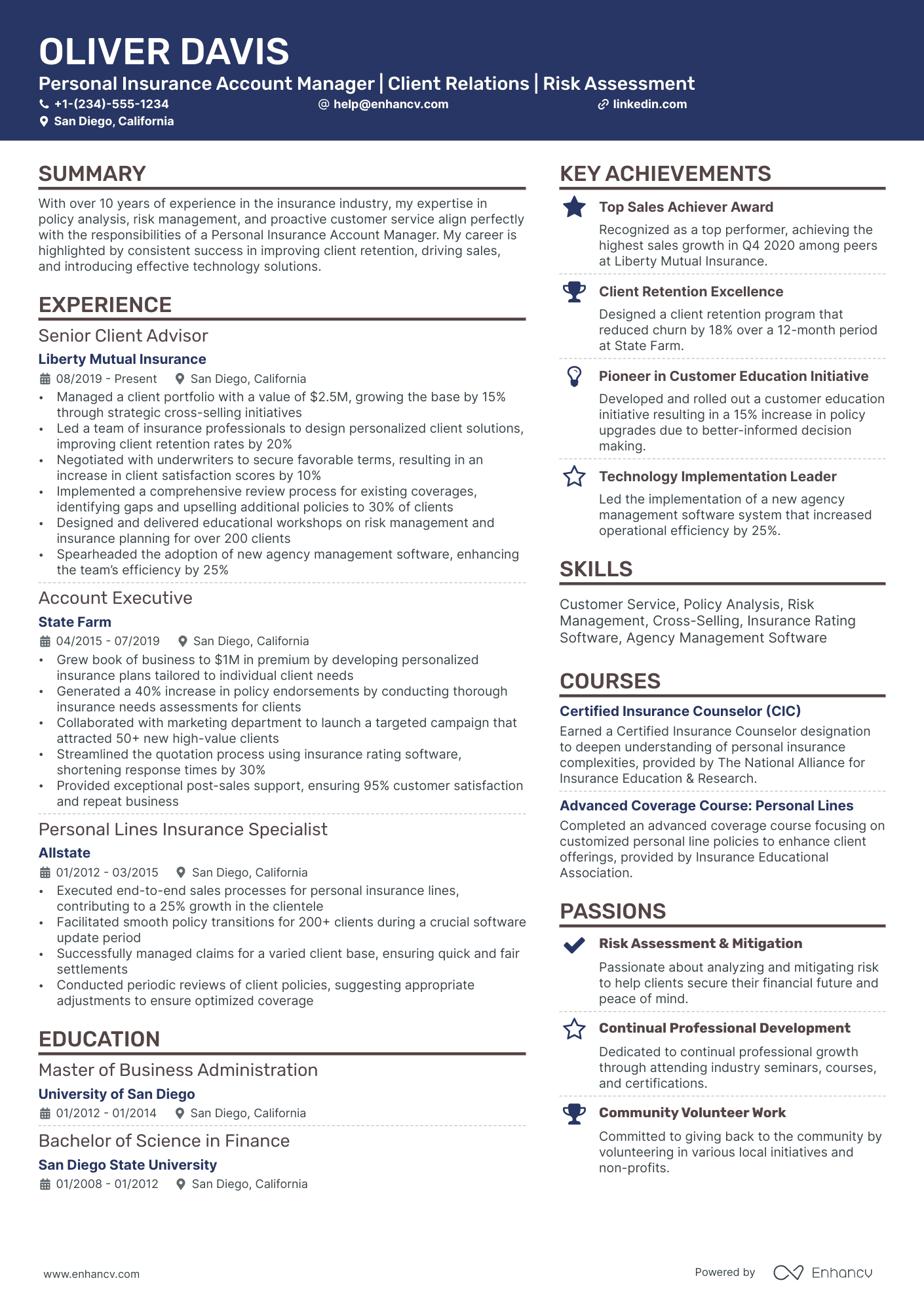 10 Insurance Account Manager Resume Examples & Guide for 2026