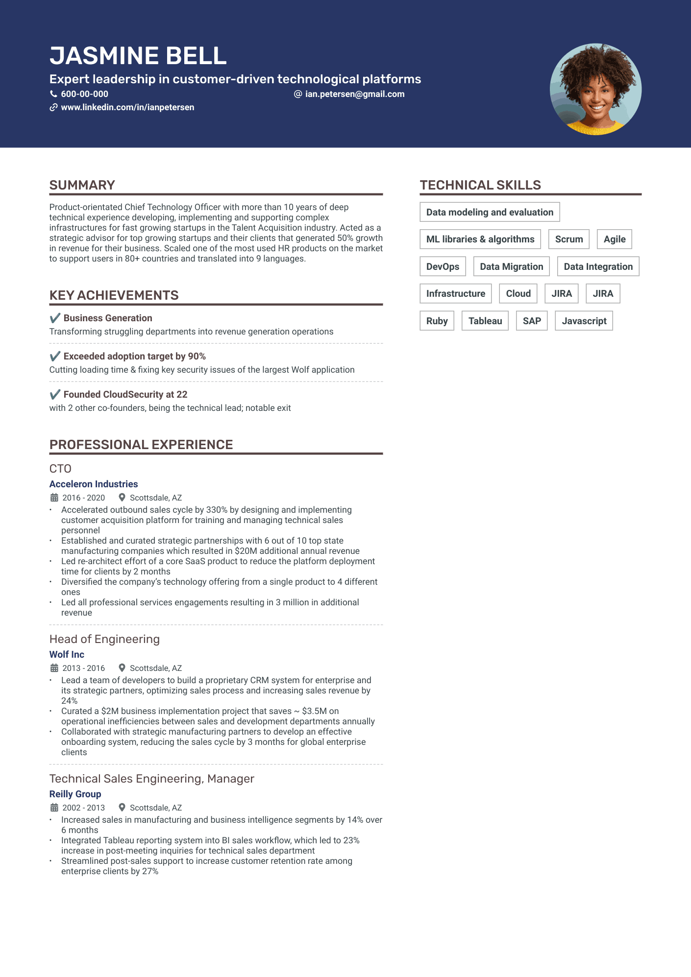 5 CTO Resume Examples & Guide for 2024