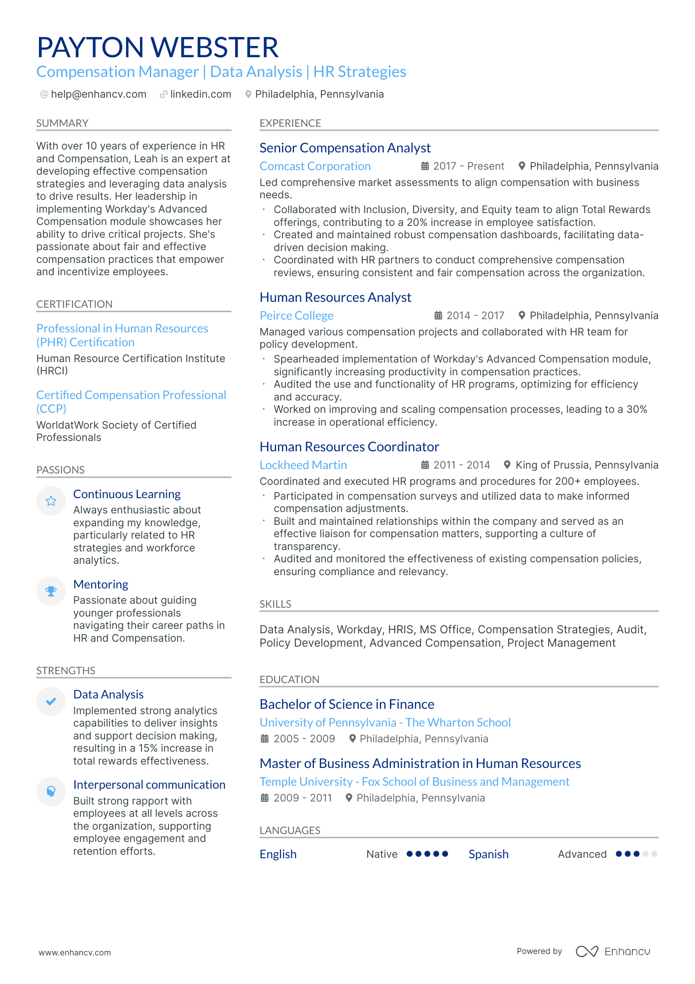 10 Compensation Manager Resume Examples & Guide for 2026