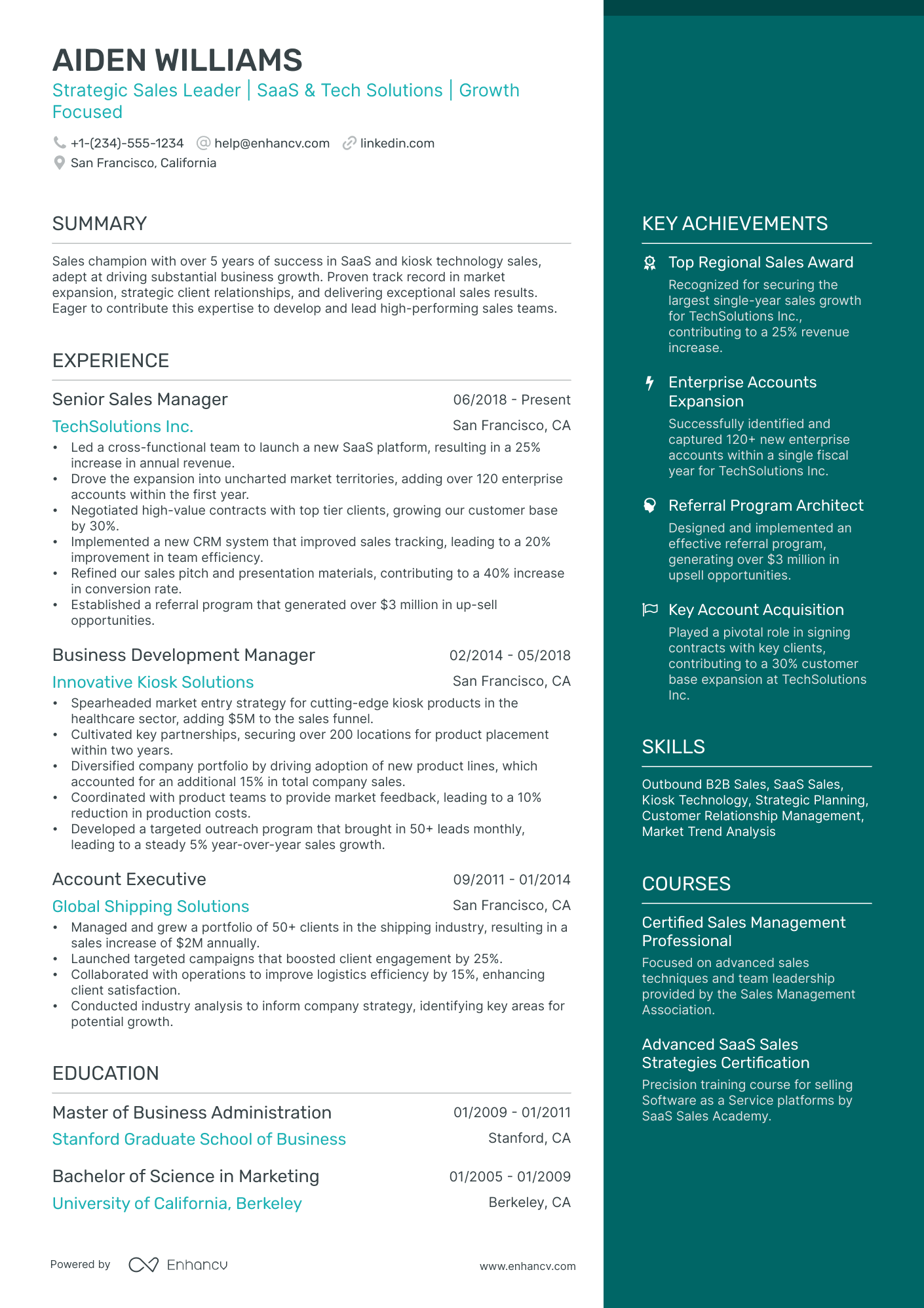 10 National Sales Manager Resume Examples & Guide for 2026
