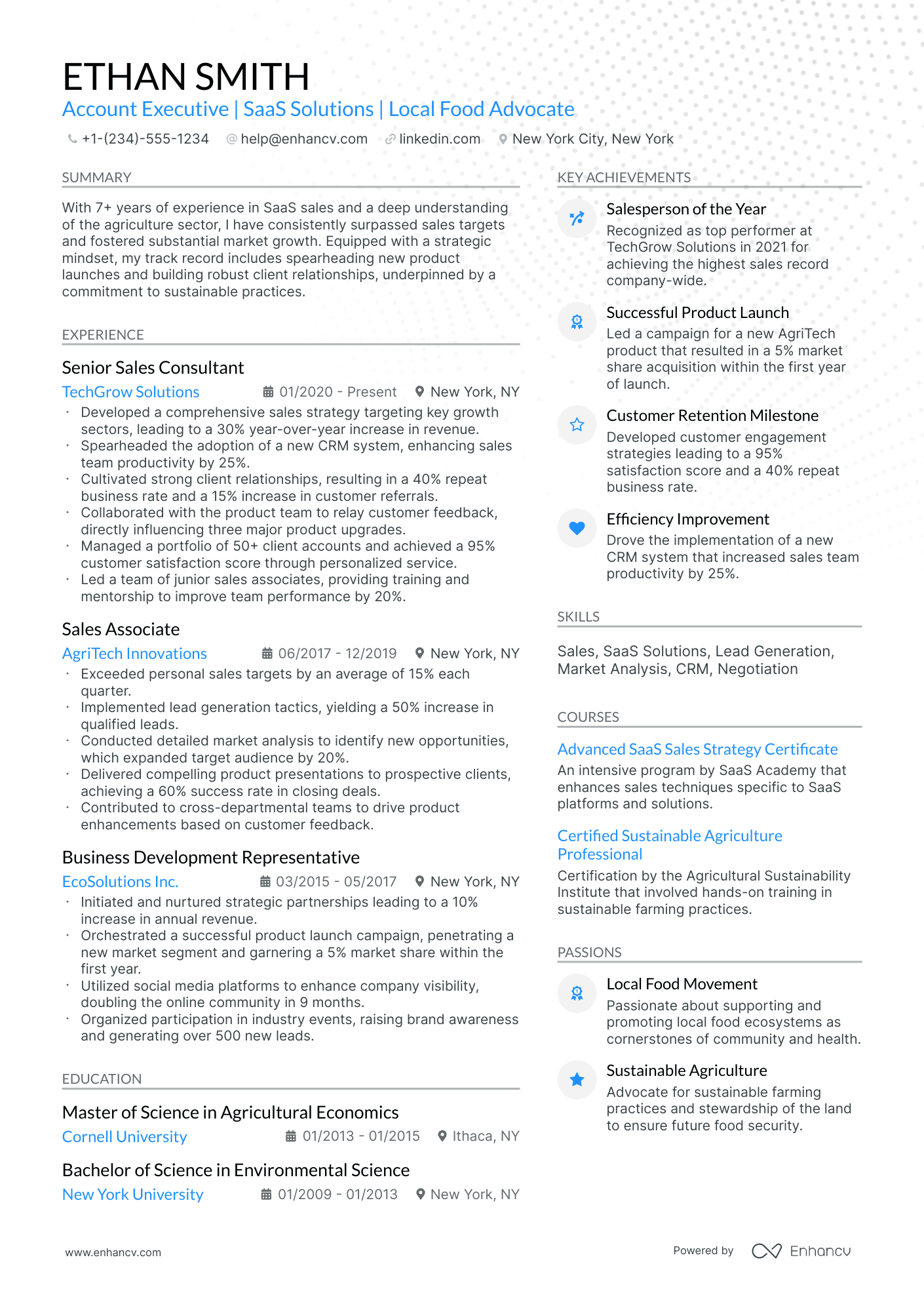 10 SaaS Sales Resume Examples & Guide for 2026