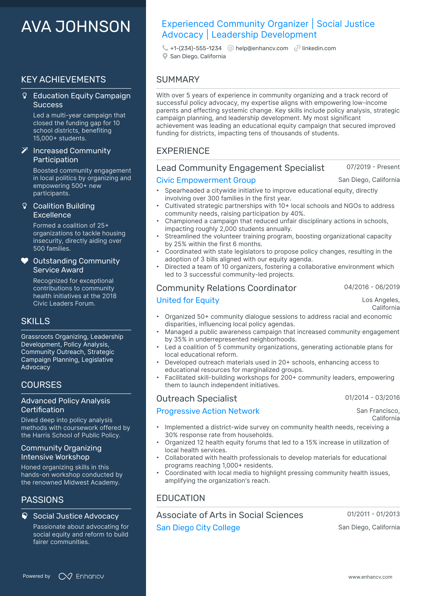 10 Community Organizer Resume Examples & Guide for 2026
