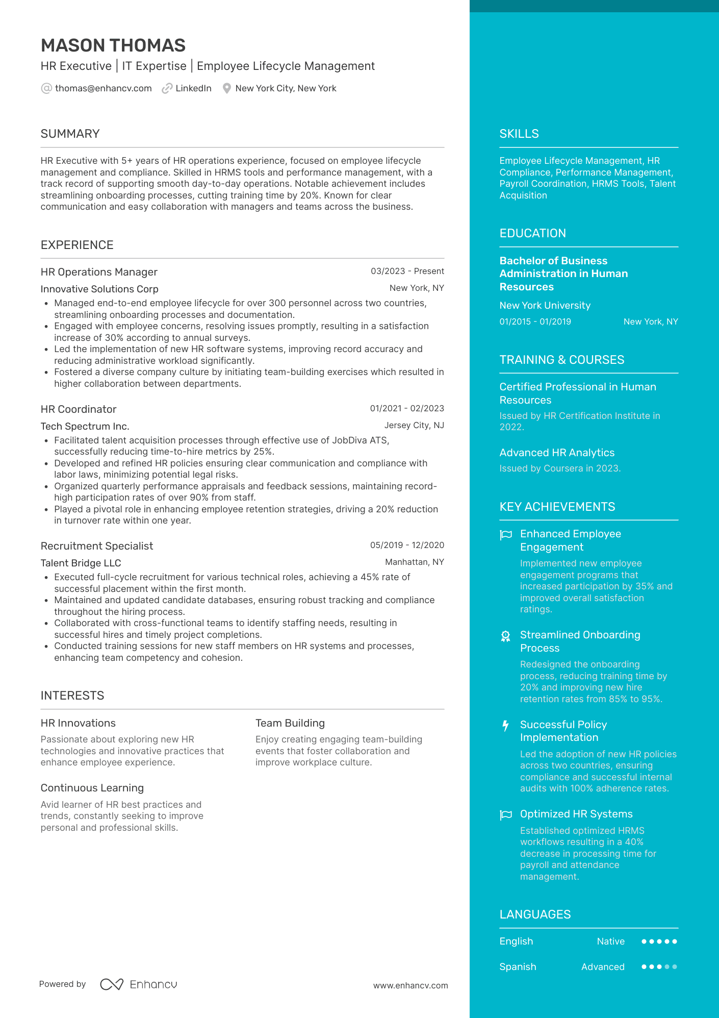 28 HR Resume Examples & Guide for 2026