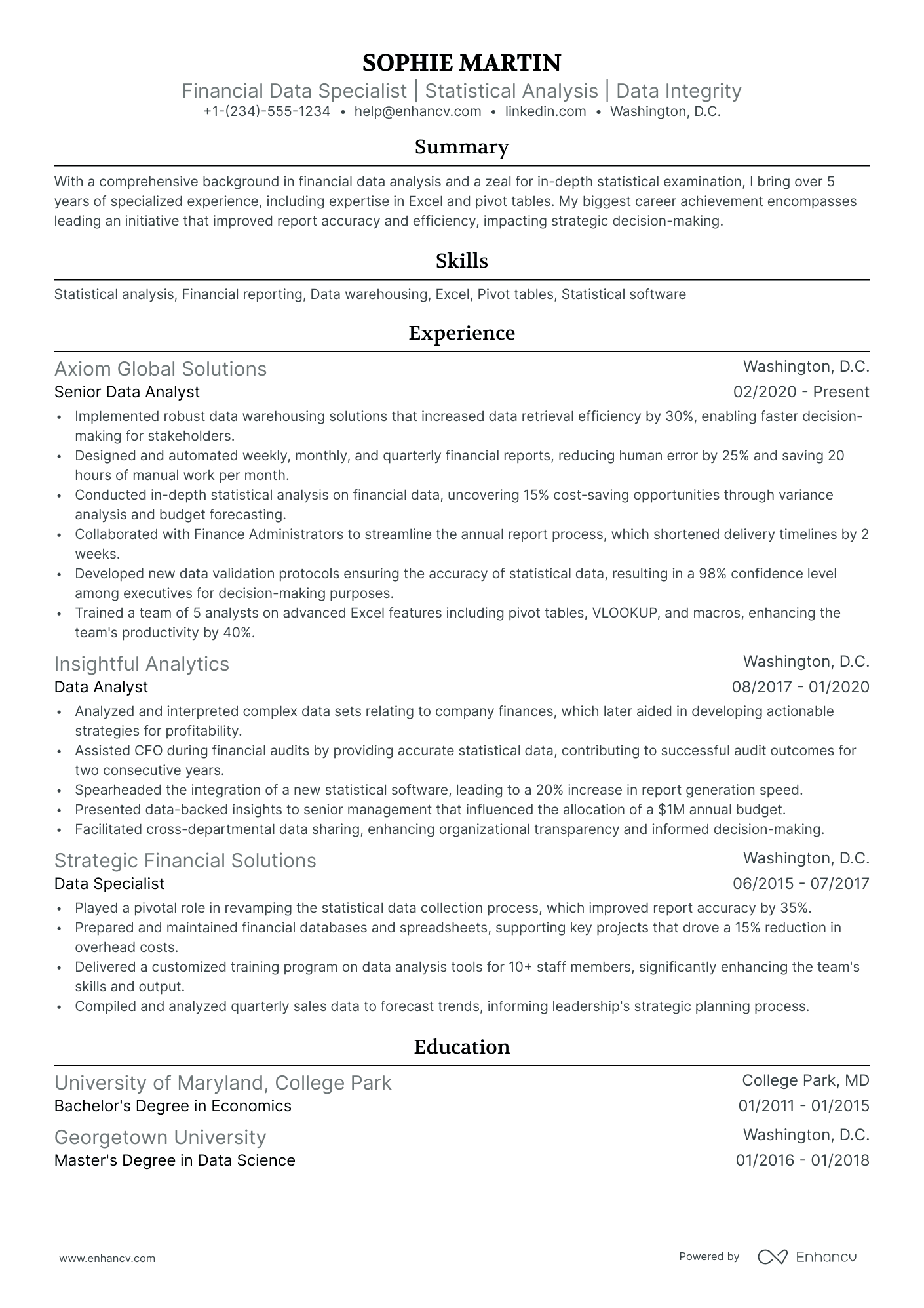 10 Data Specialist Resume Examples & Guide for 2026