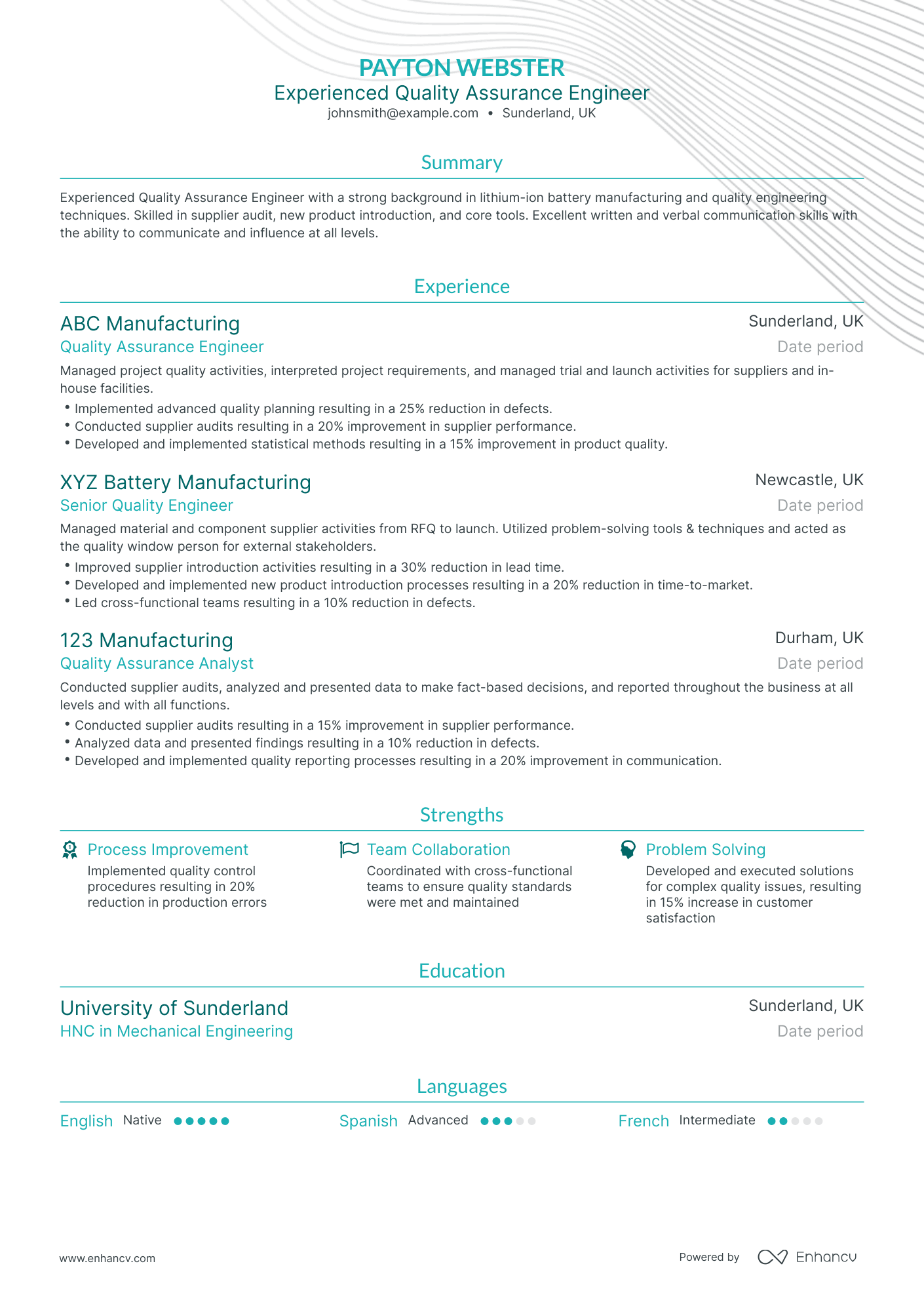 5 Quality Assurance Engineer Resume Examples & Guide For 2024