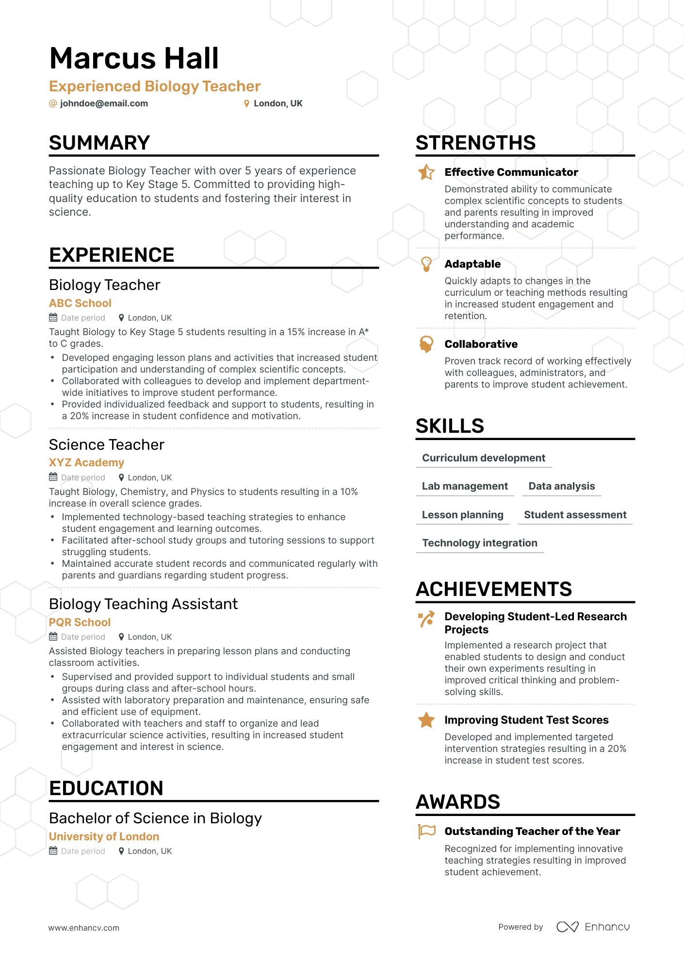 7 Scientist Resume Examples & Guide for 2024