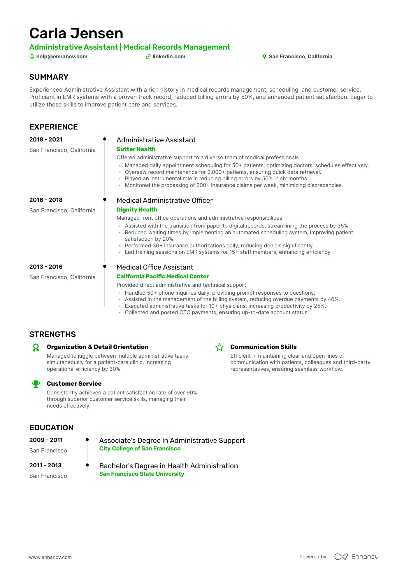 5 Medical Office Administrator Resume Examples & Guide for 2024