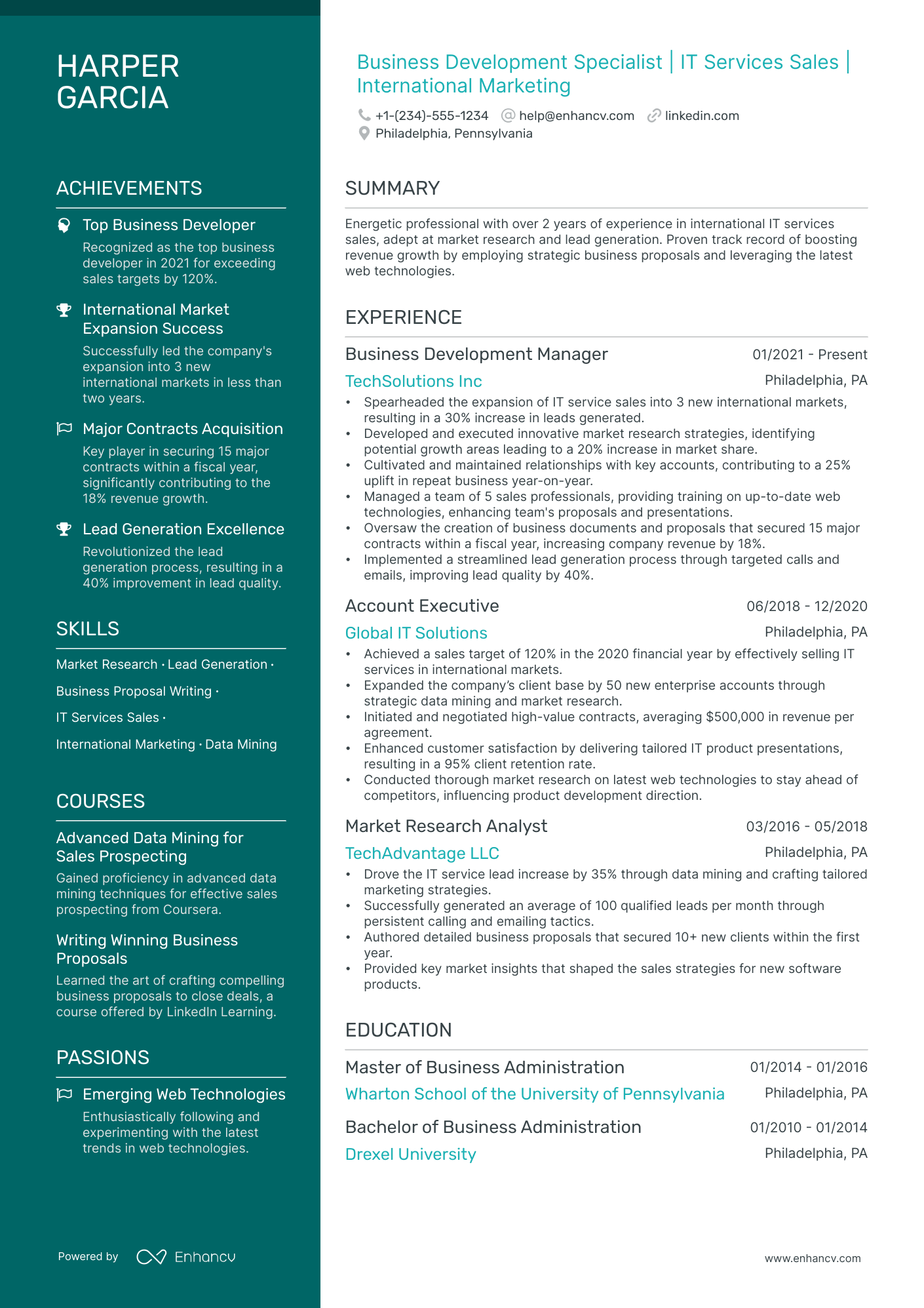 5 Business Development Executive Resume Examples & Guide for 2024