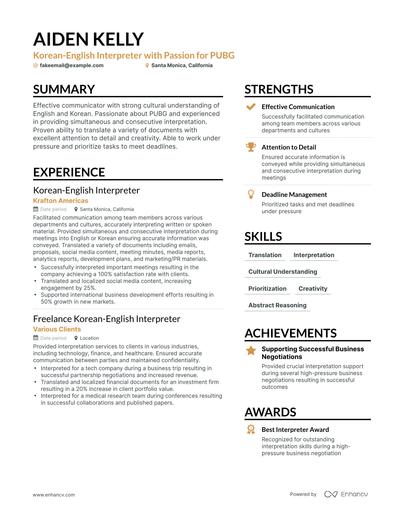 6 Interpreter Resume Examples & Guide for 2024