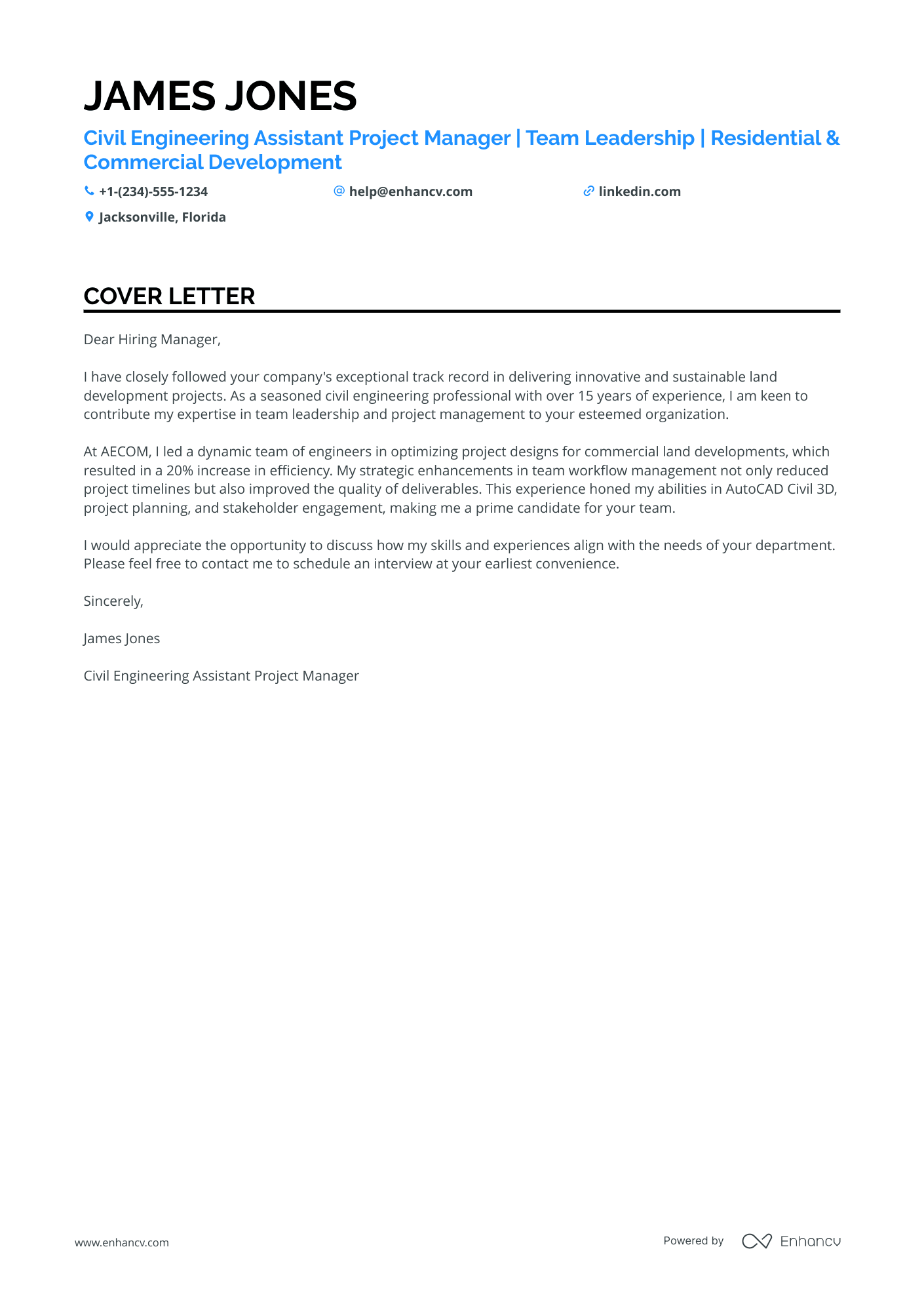 5 Professional Engineering Manager Cover Letter Examples and Template ...