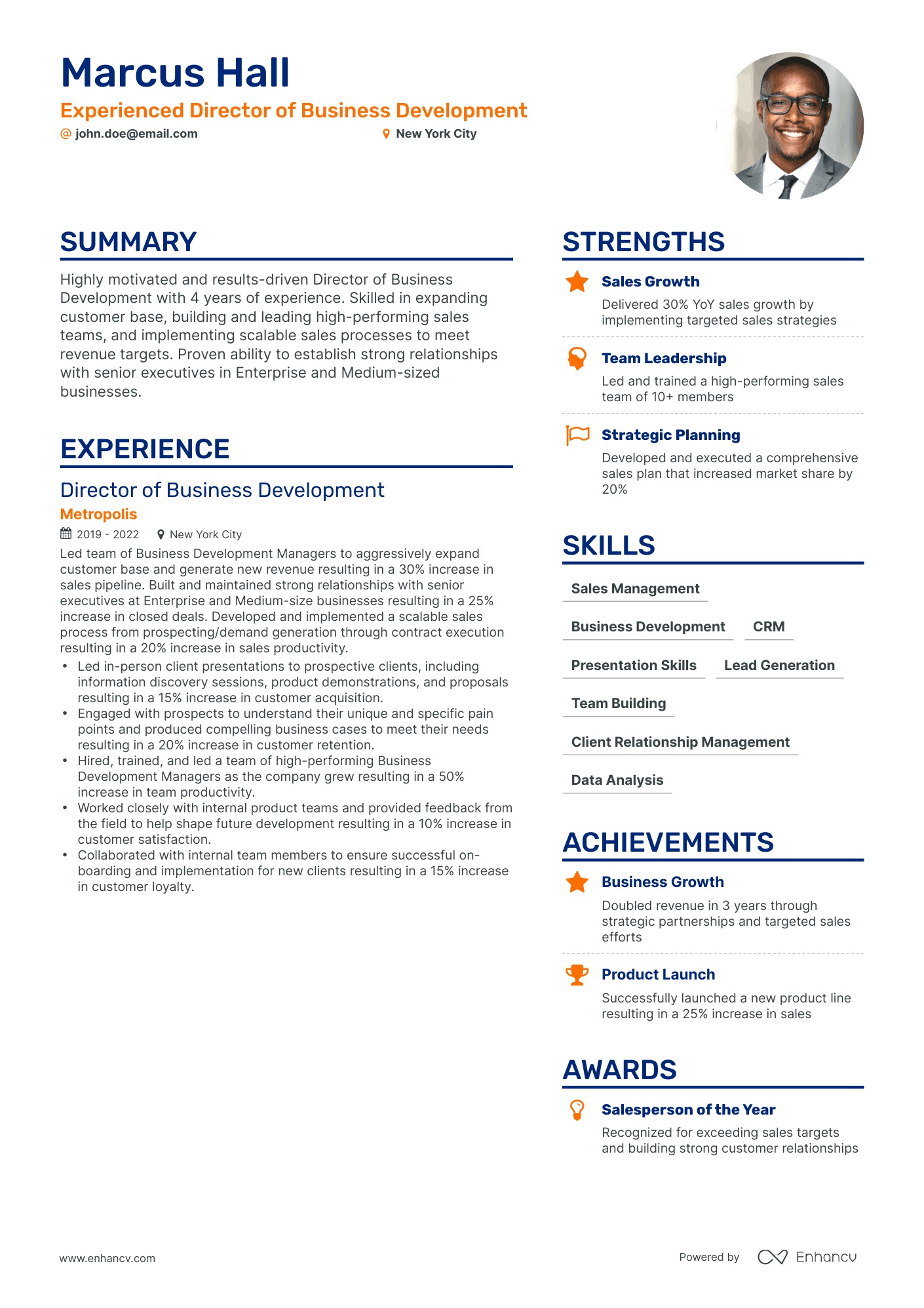 5 Director of Business Development Resume Examples & Guide for 2023