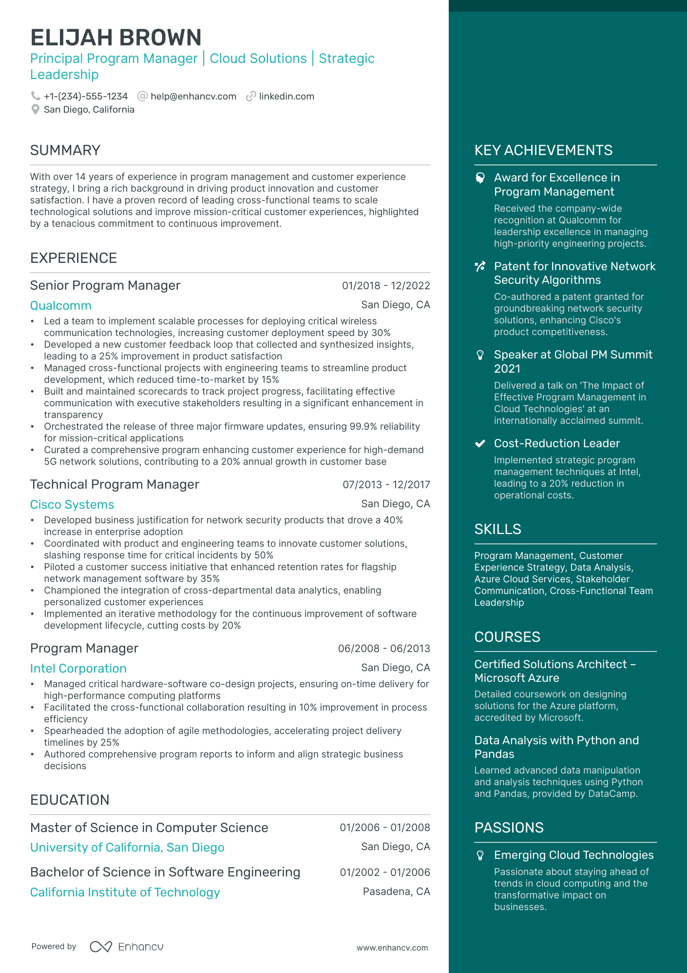 10 Microsoft Program Manager Resume Examples & Guide for 2025