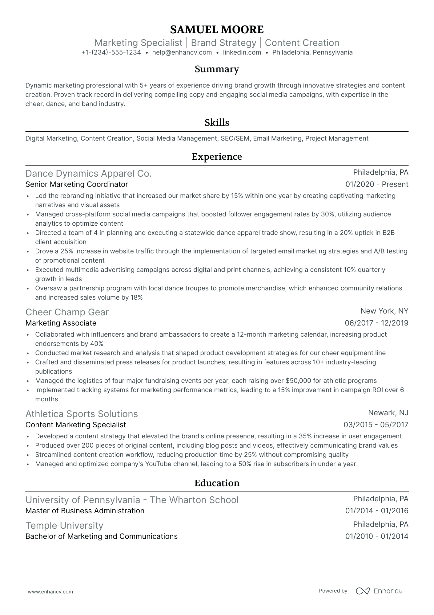10 Fashion Marketing Resume Examples & Guide for 2026