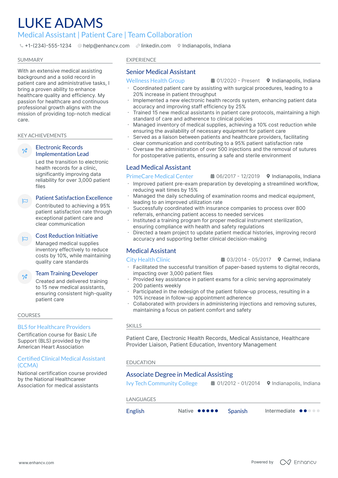 10 Dermatology Medical Assistant Resume Examples & Guide for 2026