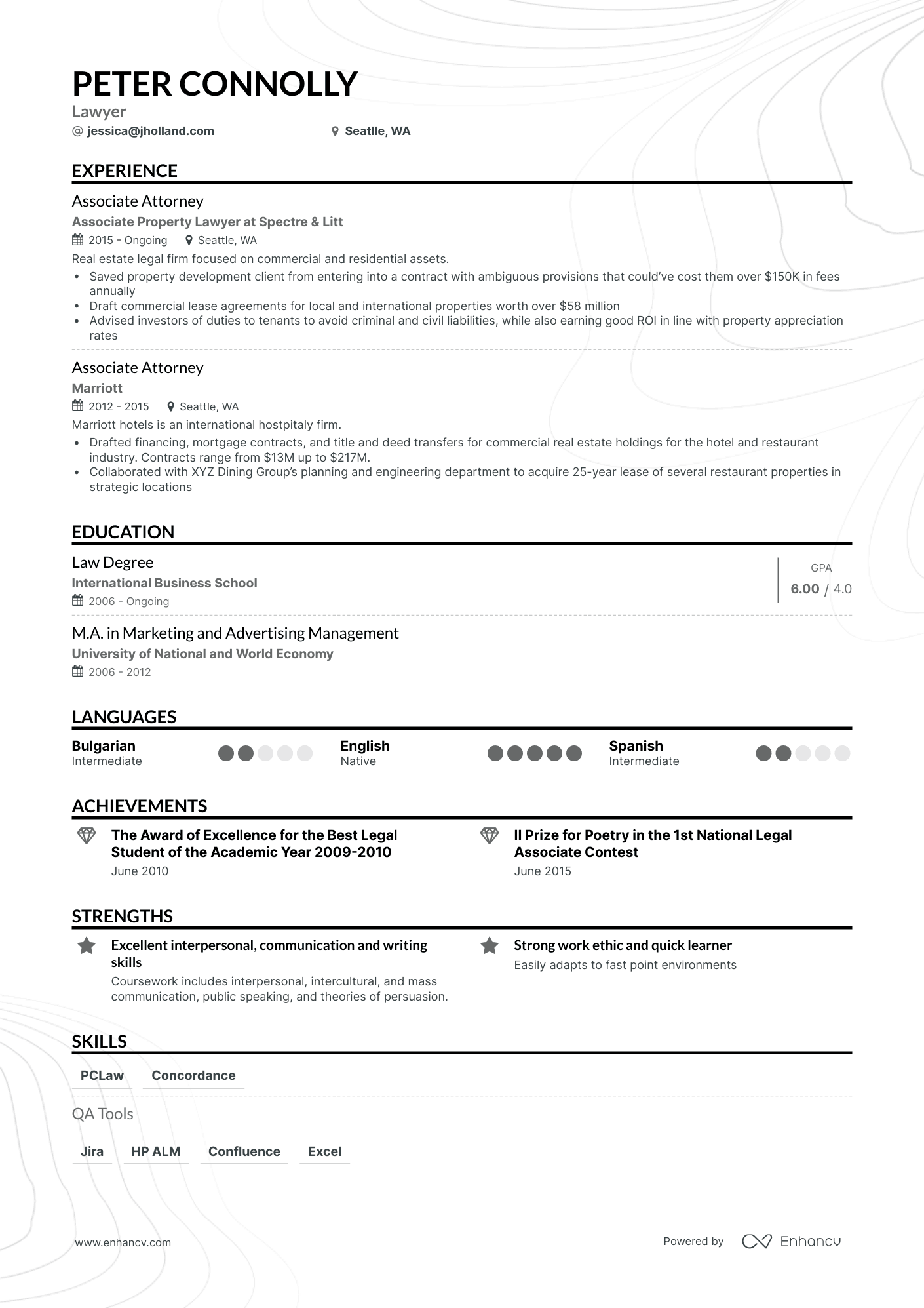 Step by Step Guide to Writing a Lawyer Resume (Layout, Skills, Keywords ...