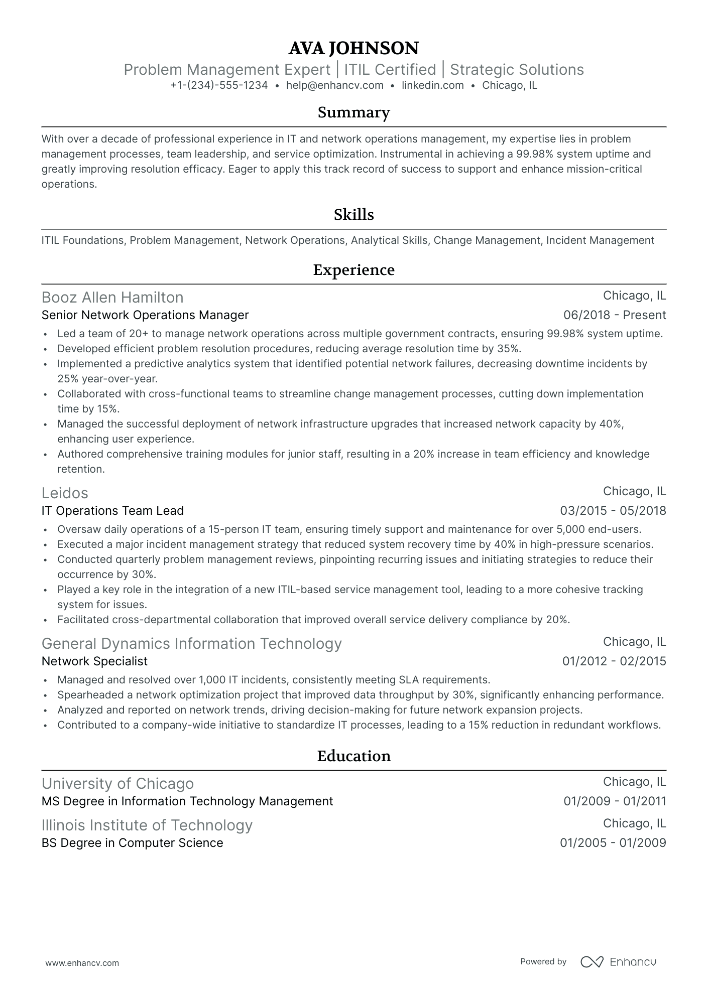 10 Problem Manager Resume Examples & Guide for 2025