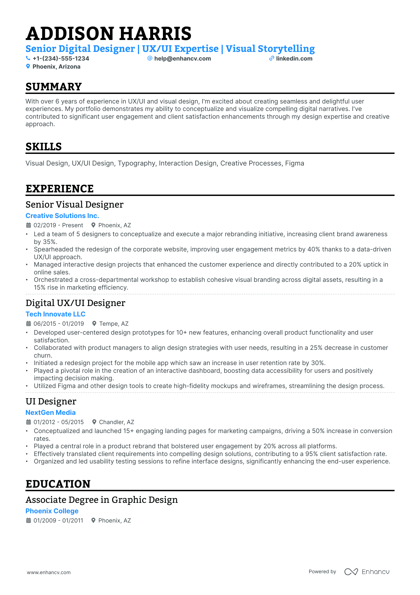 10 Digital Designer Resume Examples & Guide for 2026