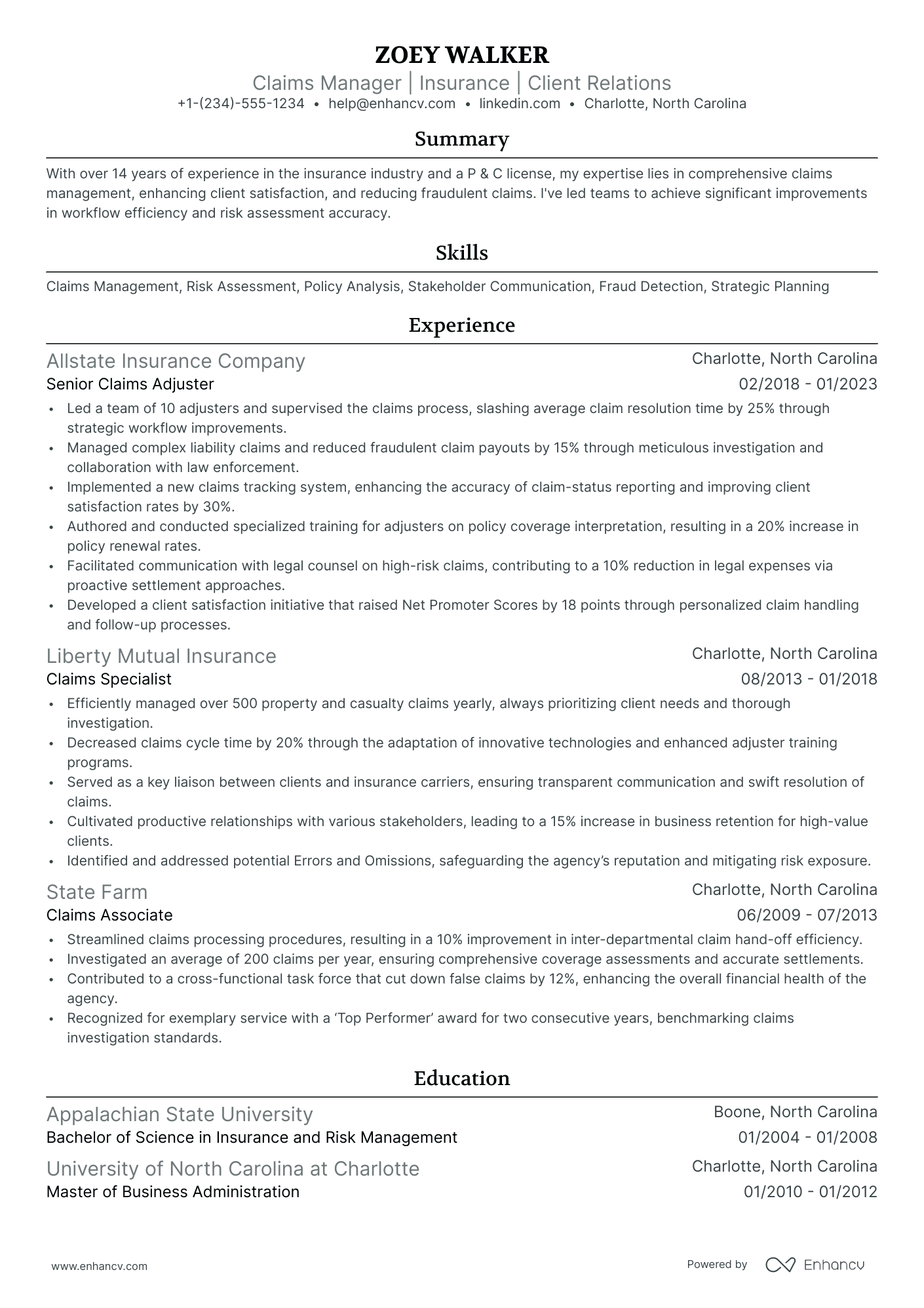 10 Claims Manager Resume Examples & Guide for 2026