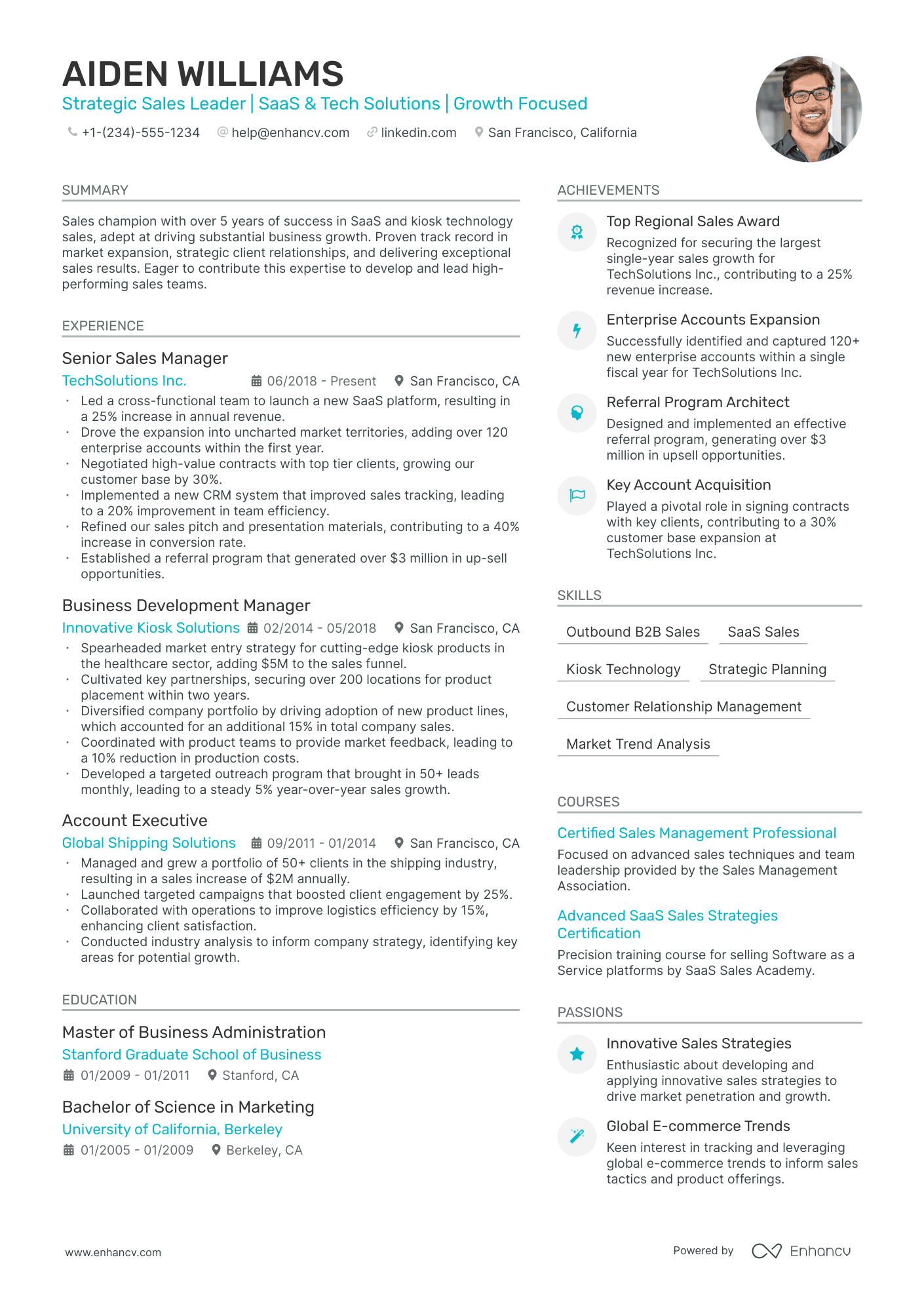 5 National Sales Manager Resume Examples & Guide for 2024