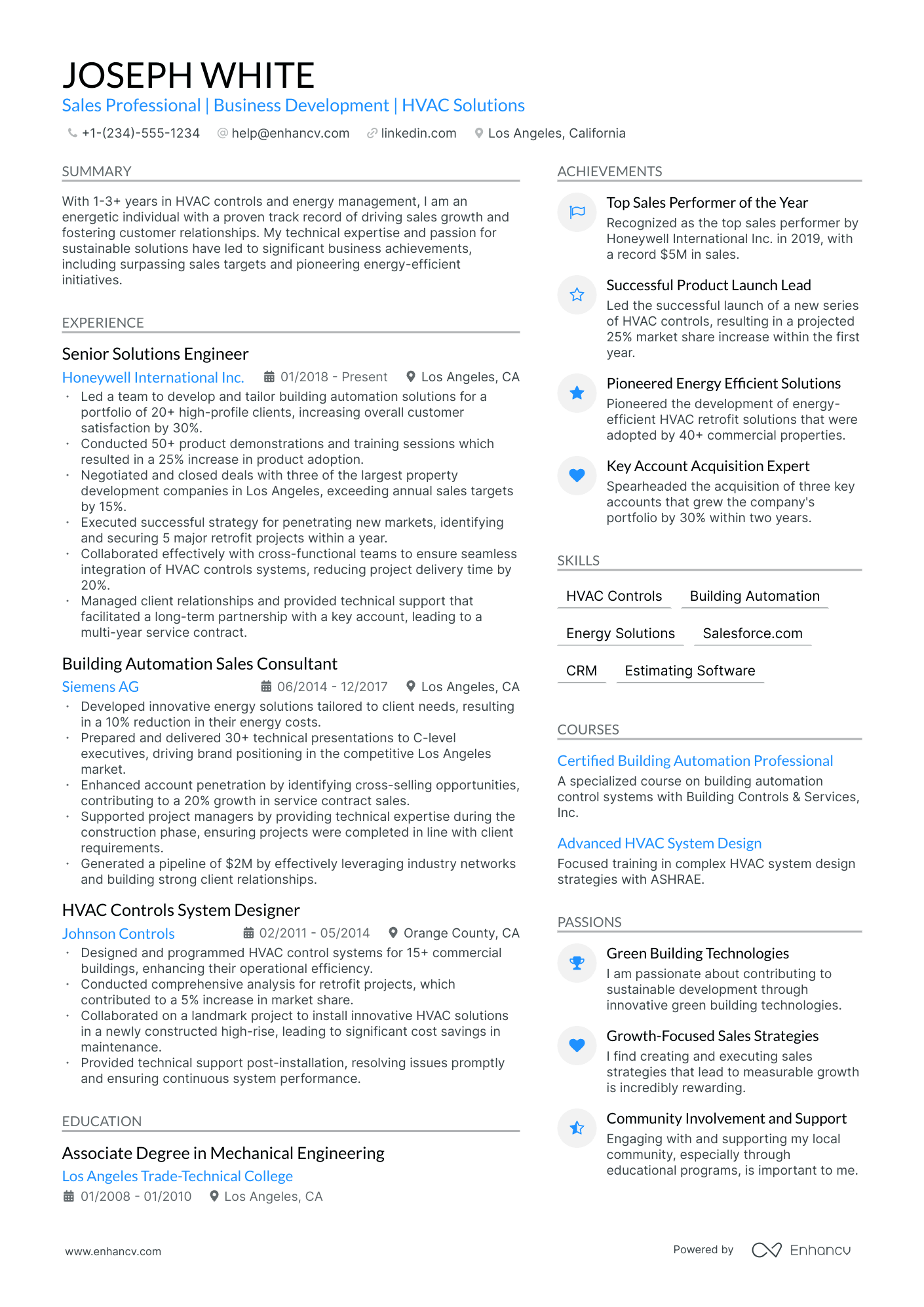 5 Construction Sales Resume Examples & Guide for 2024