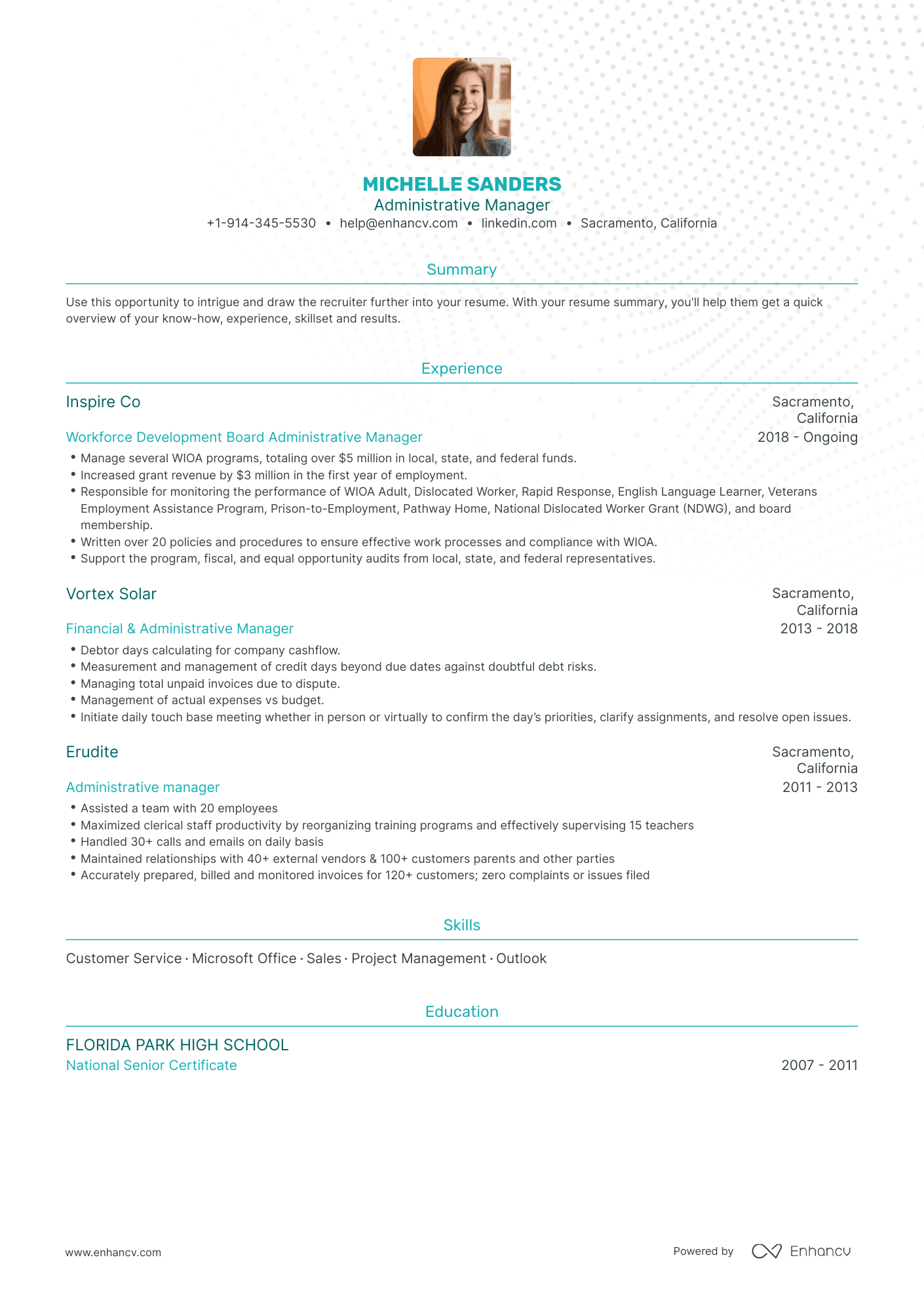 Administrative Manager Resume Examples & Guide for 2023 (Layout, Skills ...