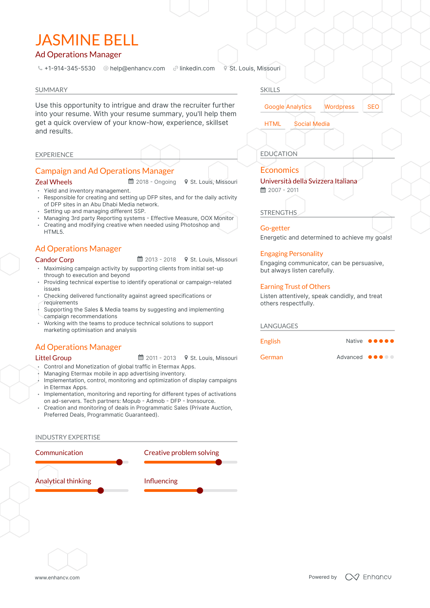 Ad Operations Manager Resume Examples & Guide for 2023 (Layout, Skills ...