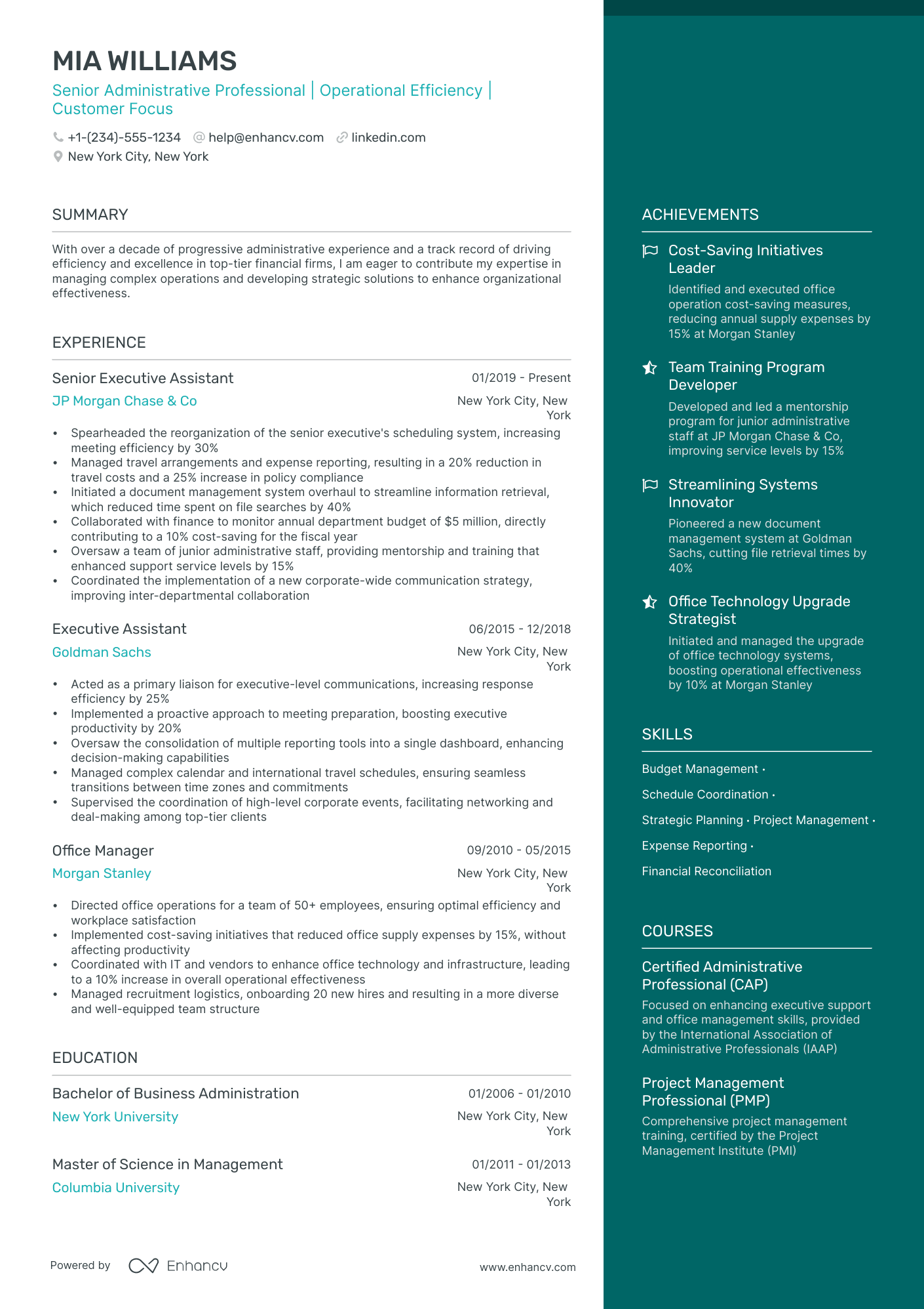 5 Administrative General Manager Resume Examples & Guide for 2024