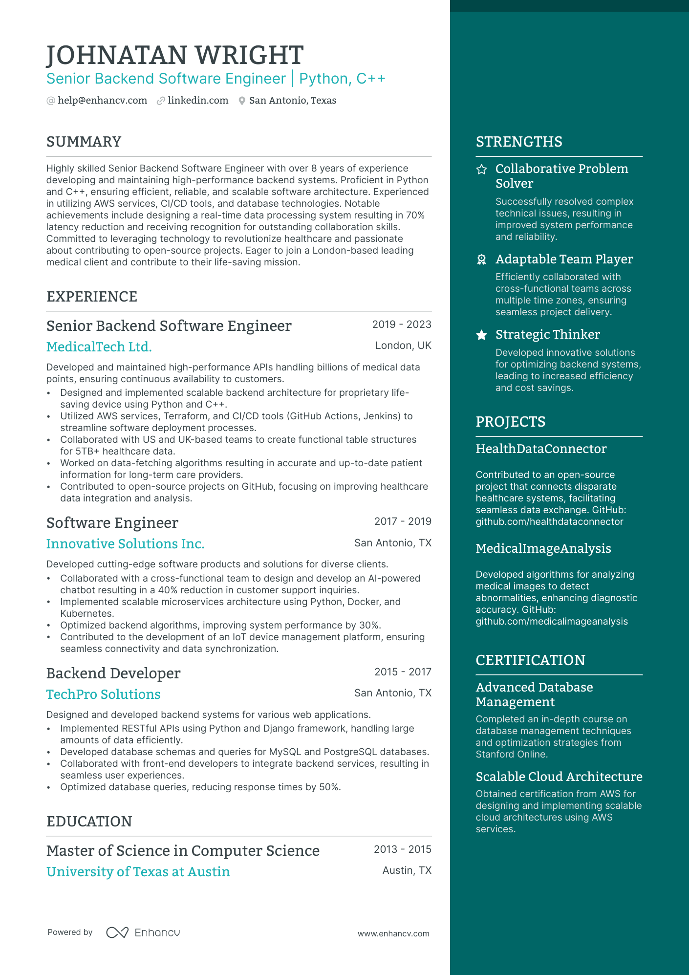 5 AWS Devops Resume Examples & Guide for 2024