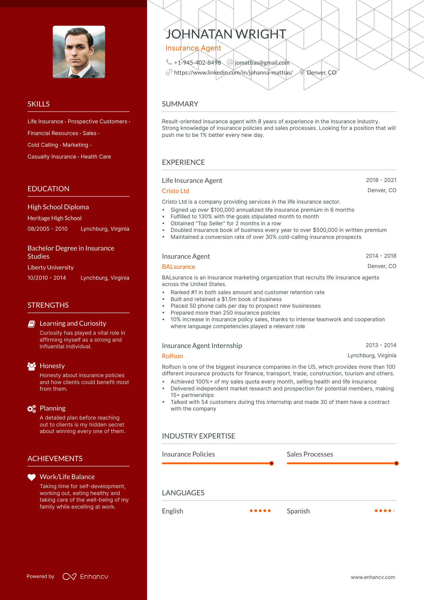 5 Insurance Agent Resume Examples & Guide for 2024